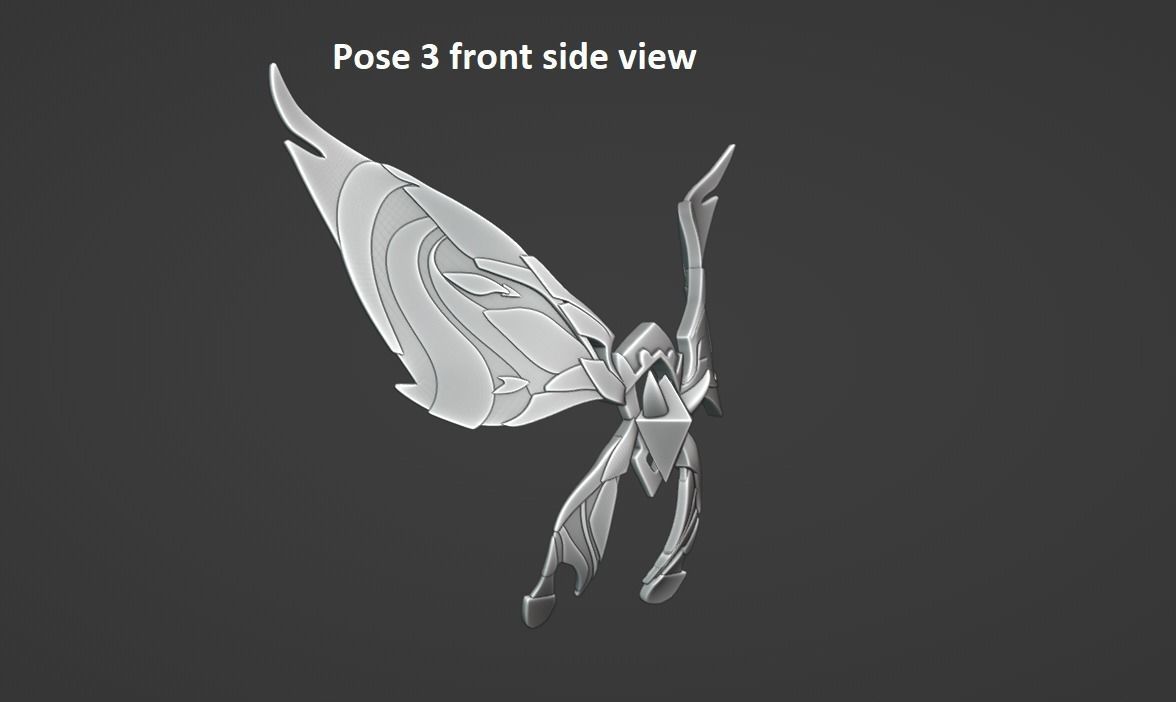 Geo Crystalfly -- Genshin Impact Decoration -- 3D Print Ready 3D model ...