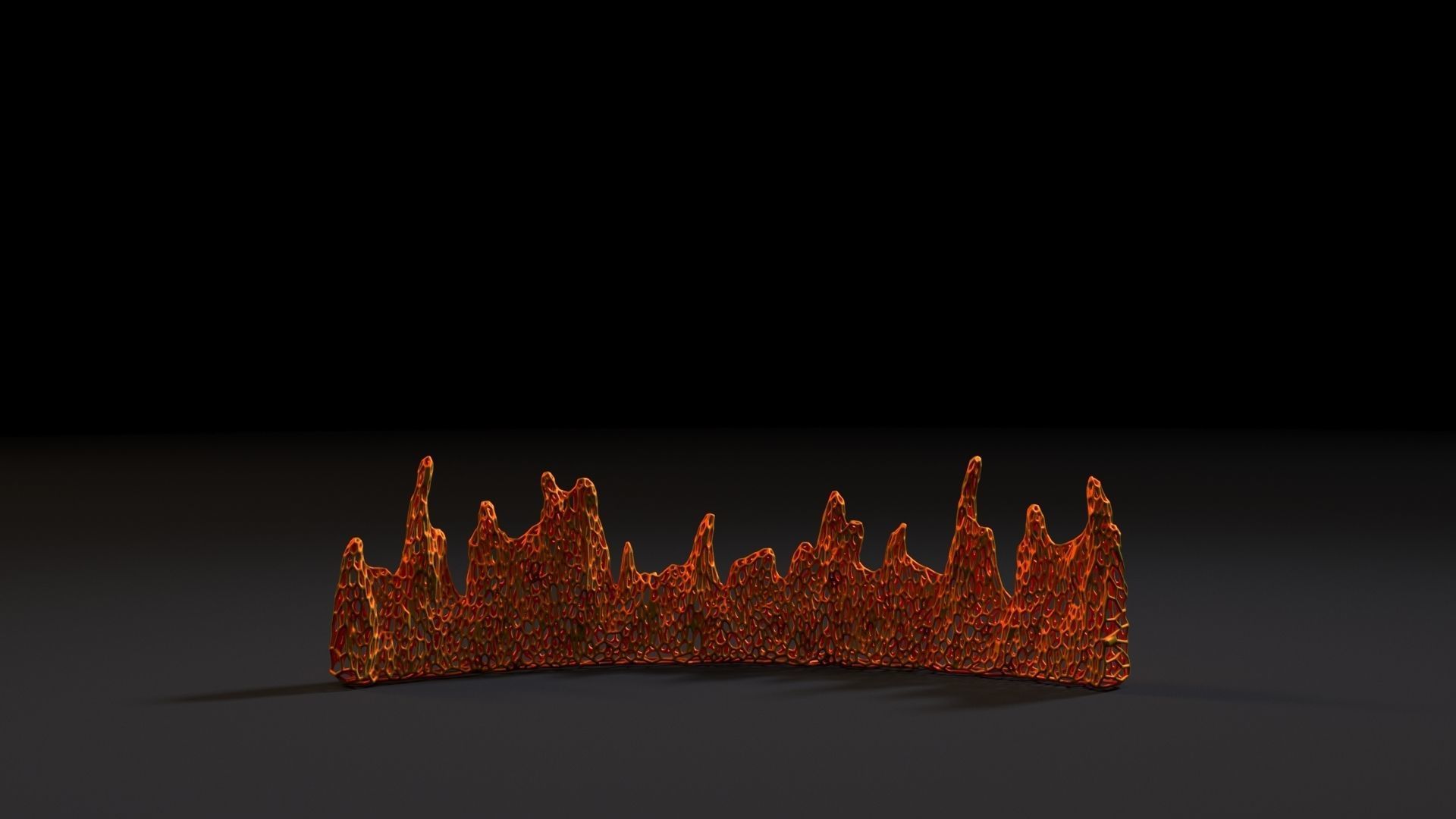 Fire flame Set 3D model 3D printable | CGTrader