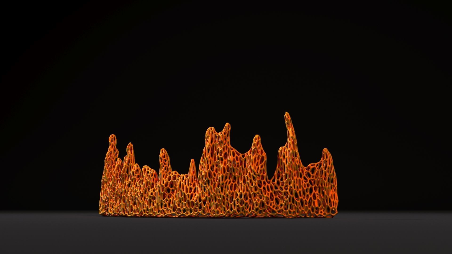 Fire flame Set 3D model 3D printable | CGTrader