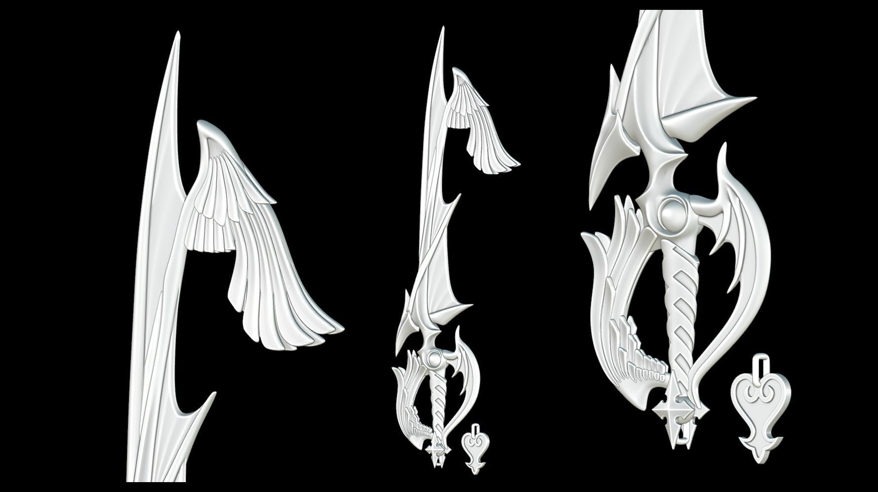 Way to the Dawn Keyblade 3D model 3D printable | CGTrader