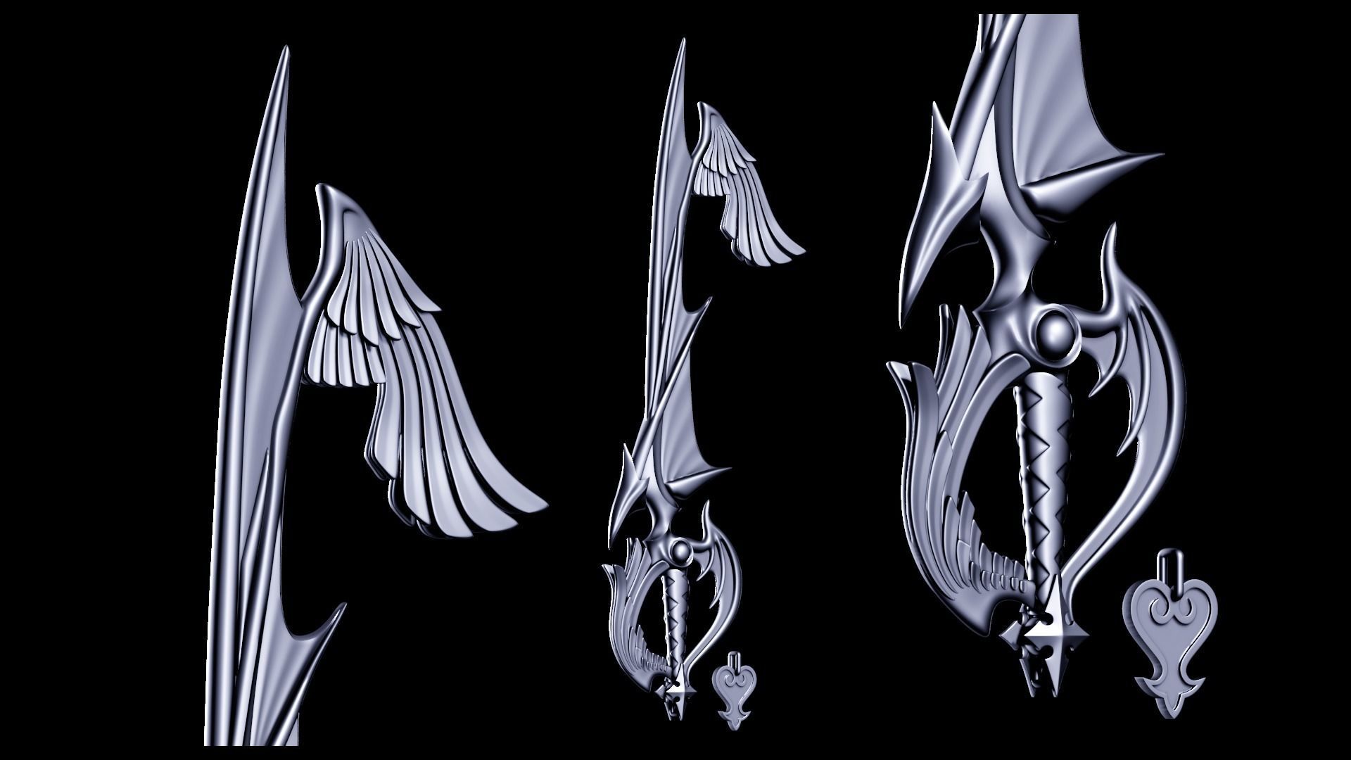 Way to the Dawn Keyblade 3D model 3D printable | CGTrader