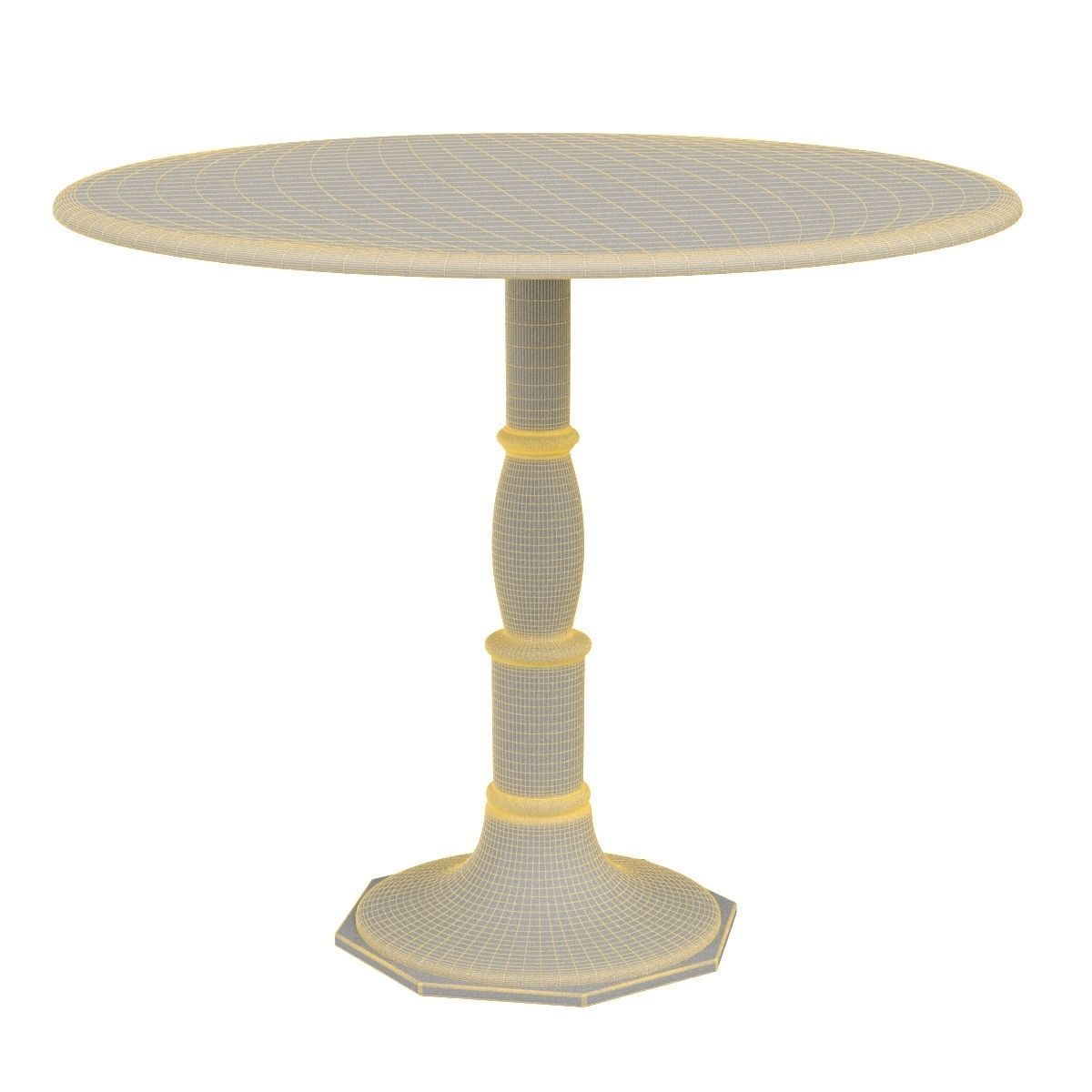 Lucy Round Dining Table 3D model | CGTrader