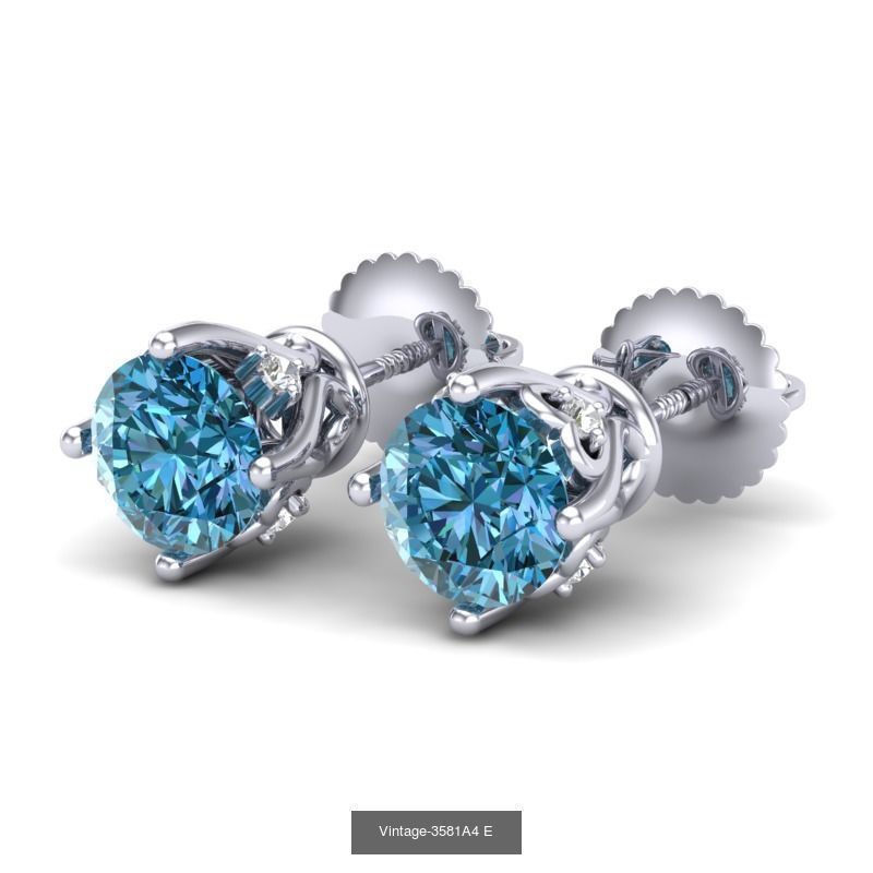 3DM-STL-RENDER 33 STUD EARRING FILES 3D Model Collection | CGTrader