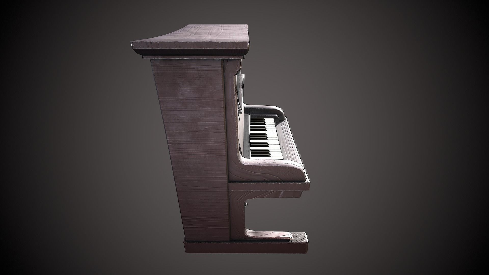3D model PIANO VINTAGE STYLIZED VR / AR / low-poly | CGTrader