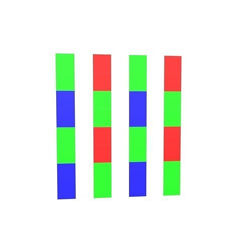 3D model RGBW Bayer Filter Array v3 001 VR / AR / low-poly | CGTrader