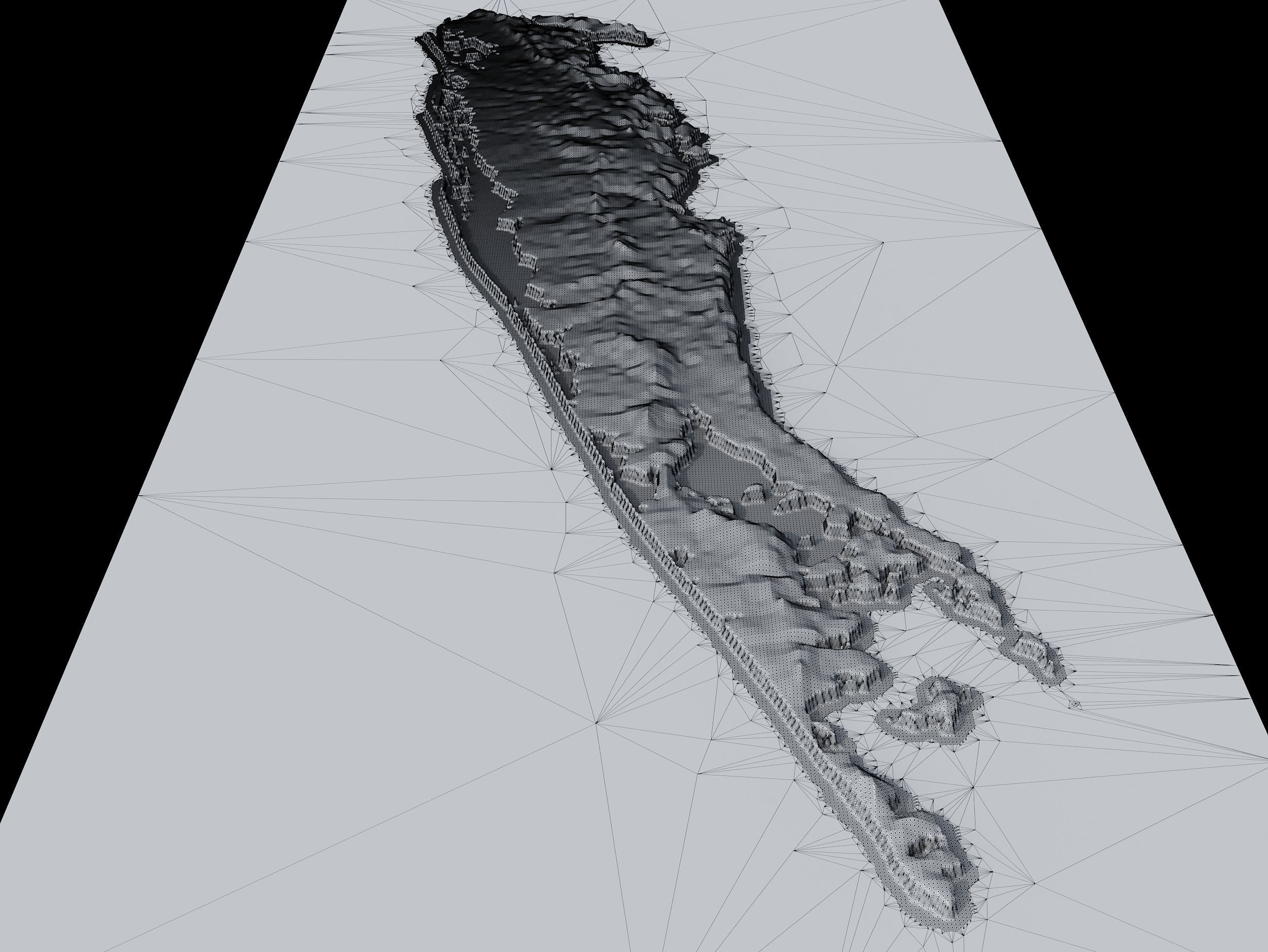 Topographic map of the Long Island and New-York 3D model | CGTrader