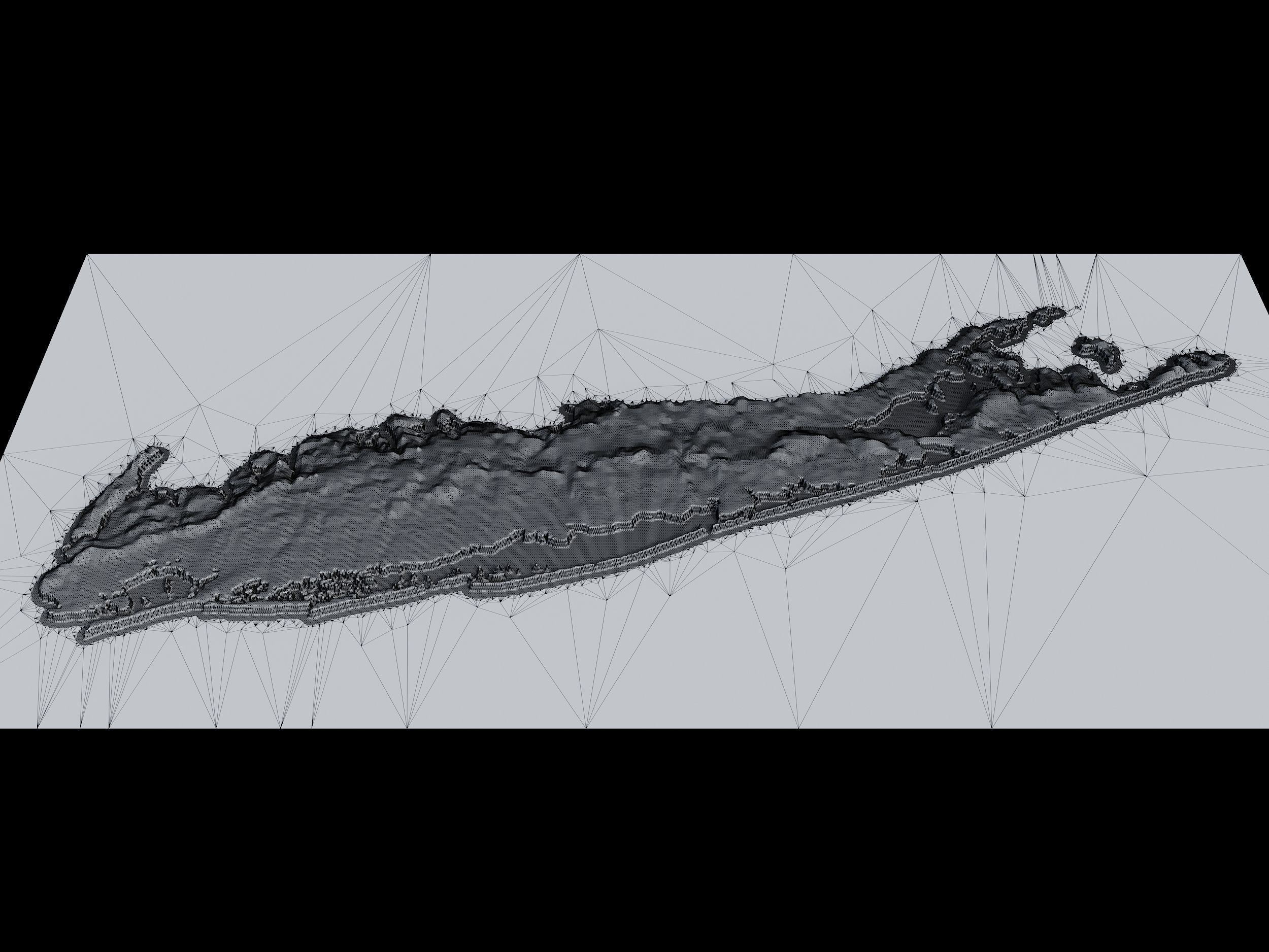Topographic map of the Long Island and New-York 3D model | CGTrader