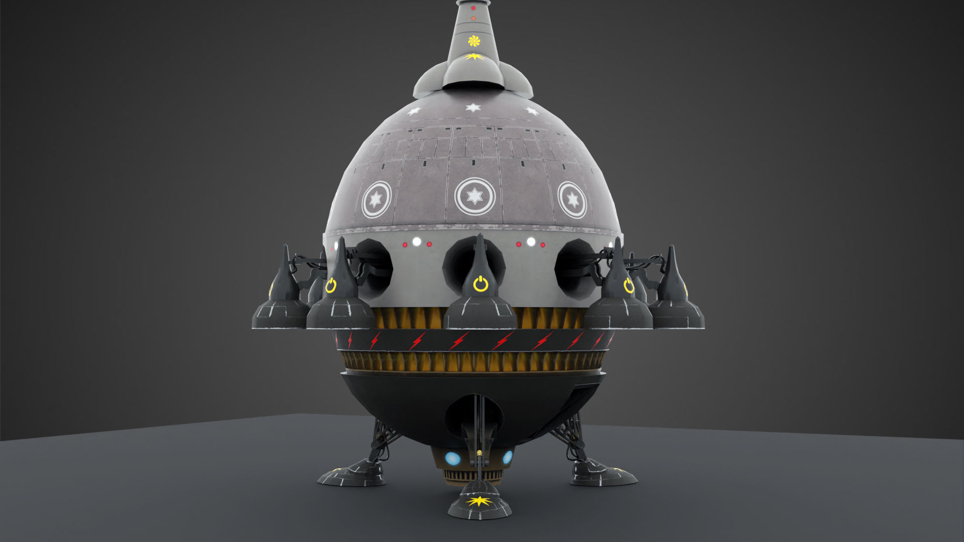 SciFi Spaceship 3D model | CGTrader