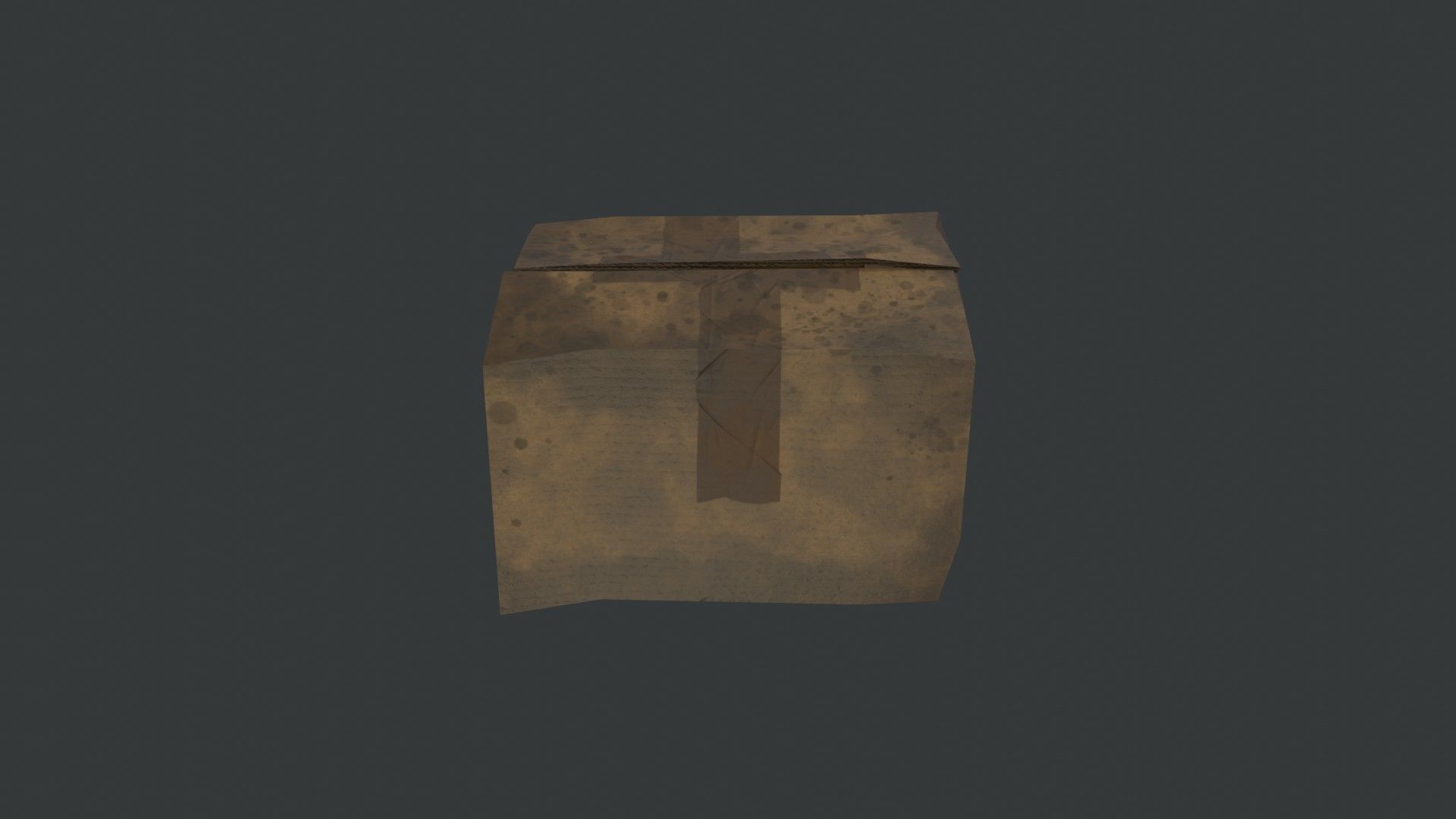 3D model Dirty Carton Boxes - 3 Piece Set VR / AR / low-poly | CGTrader