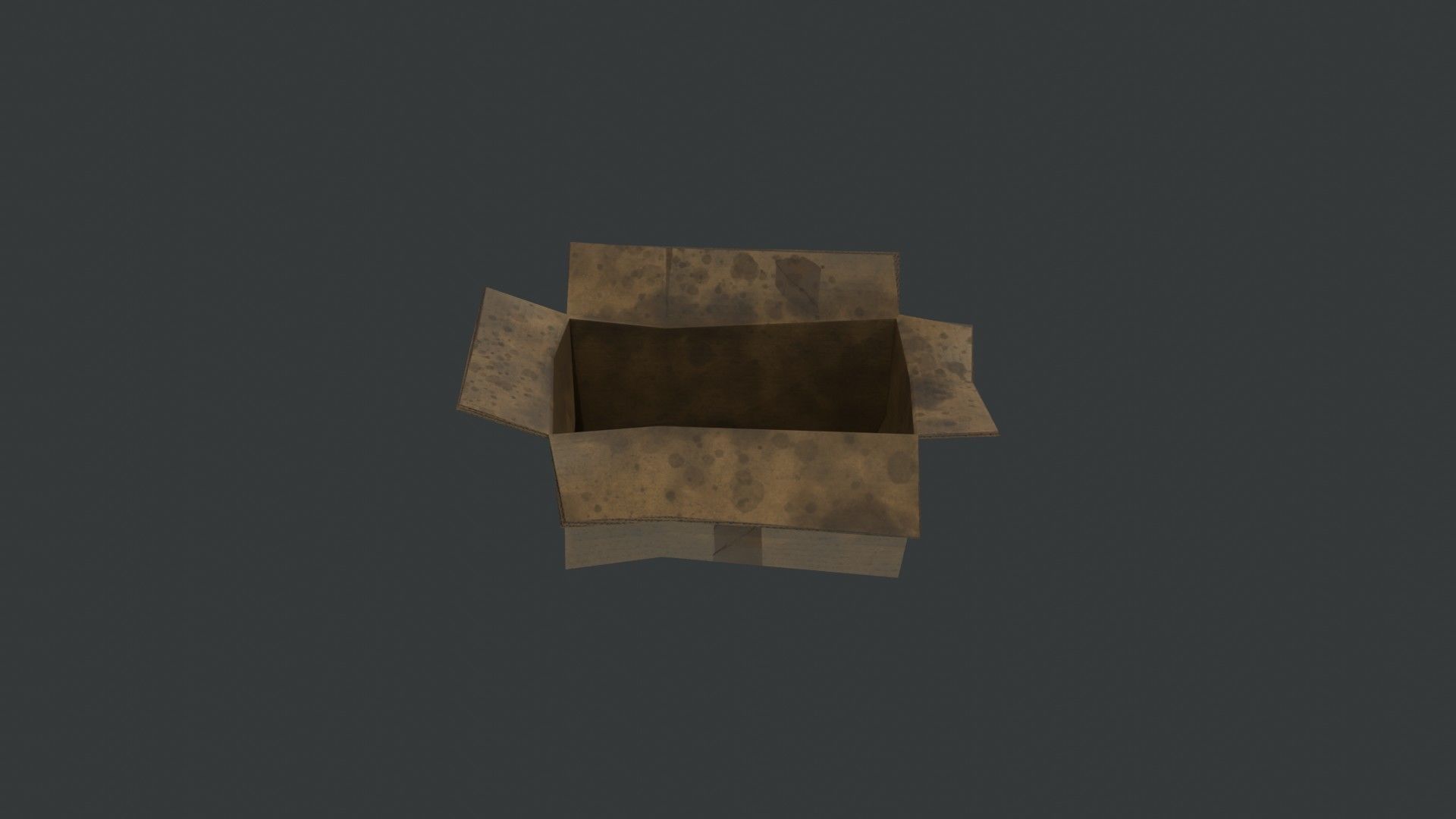 3D model Dirty Carton Boxes - 3 Piece Set VR / AR / low-poly | CGTrader