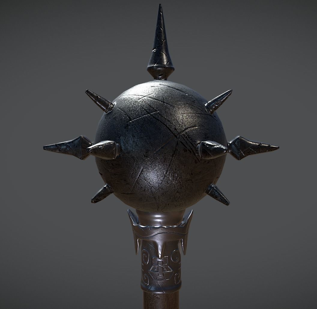 3D model Game ready Mace - medieval weapon VR / AR / low-poly | CGTrader