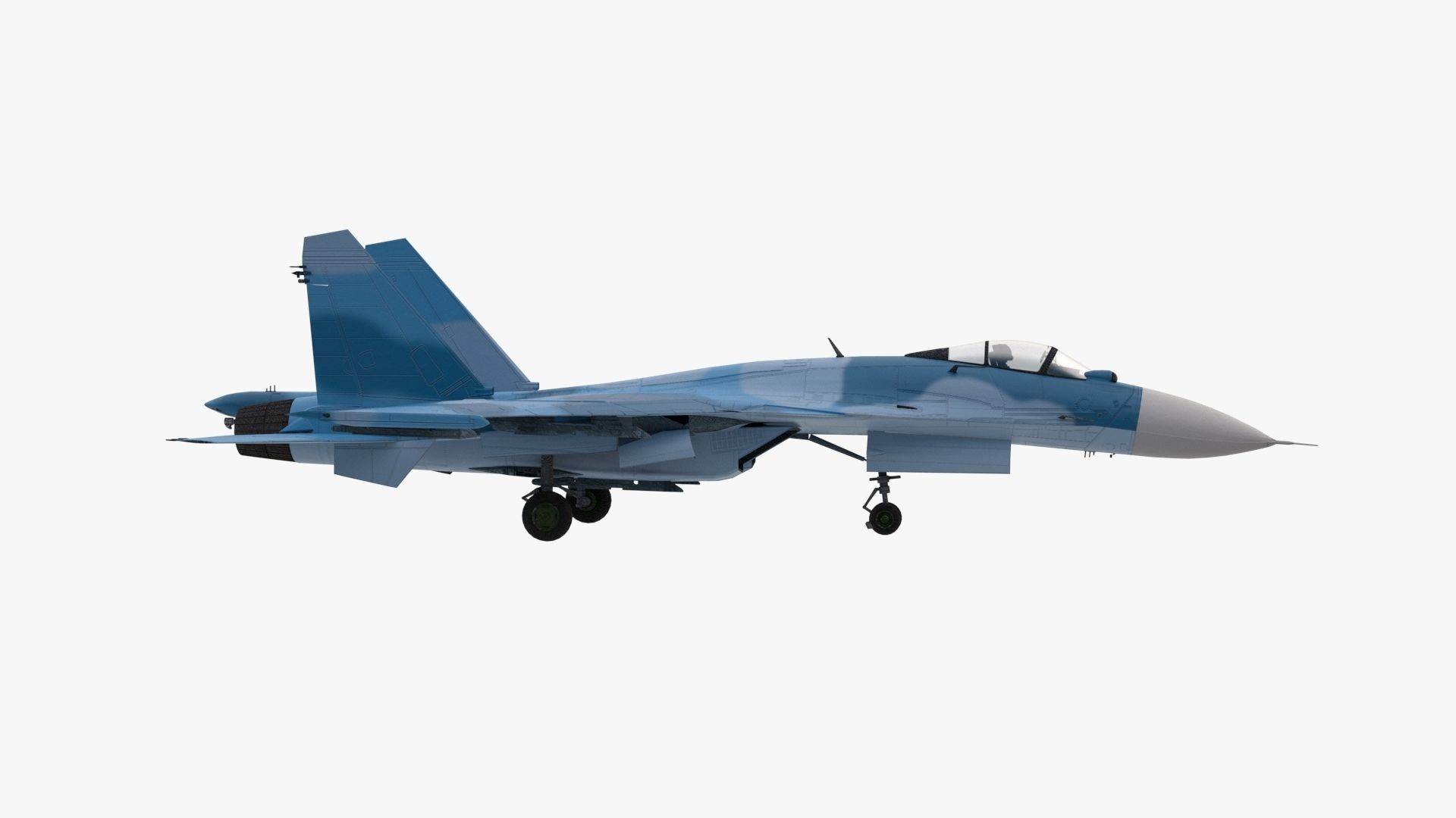 3D model 4K textures Su-33 Flanker VR / AR / low-poly | CGTrader