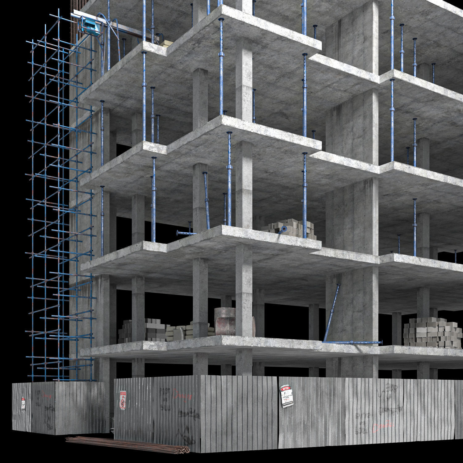 3D model Modular Building Vol 08 VR / AR / low-poly | CGTrader