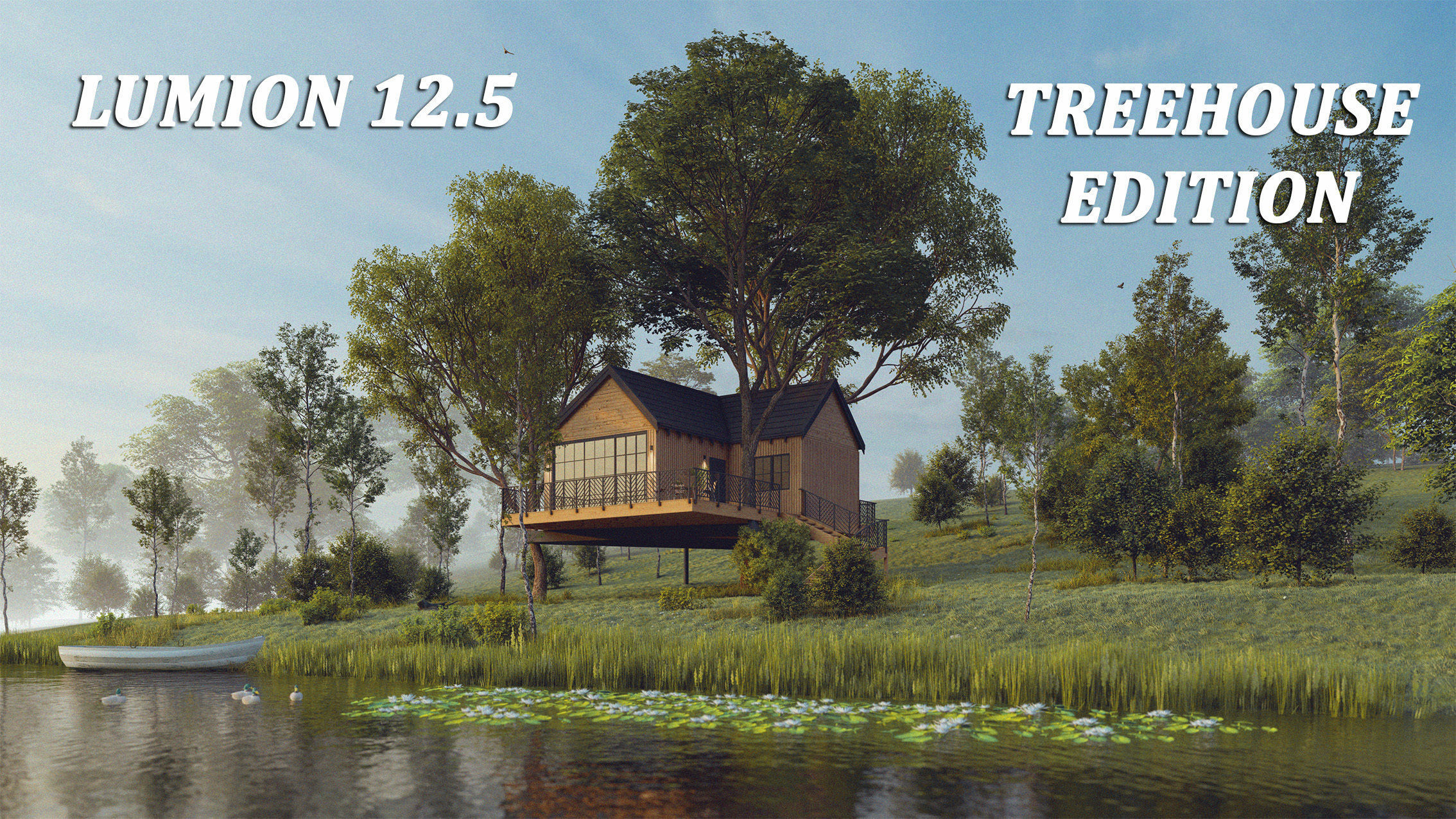 Treehouse scene Lumion12 archicad sketchup 3D model animated | CGTrader