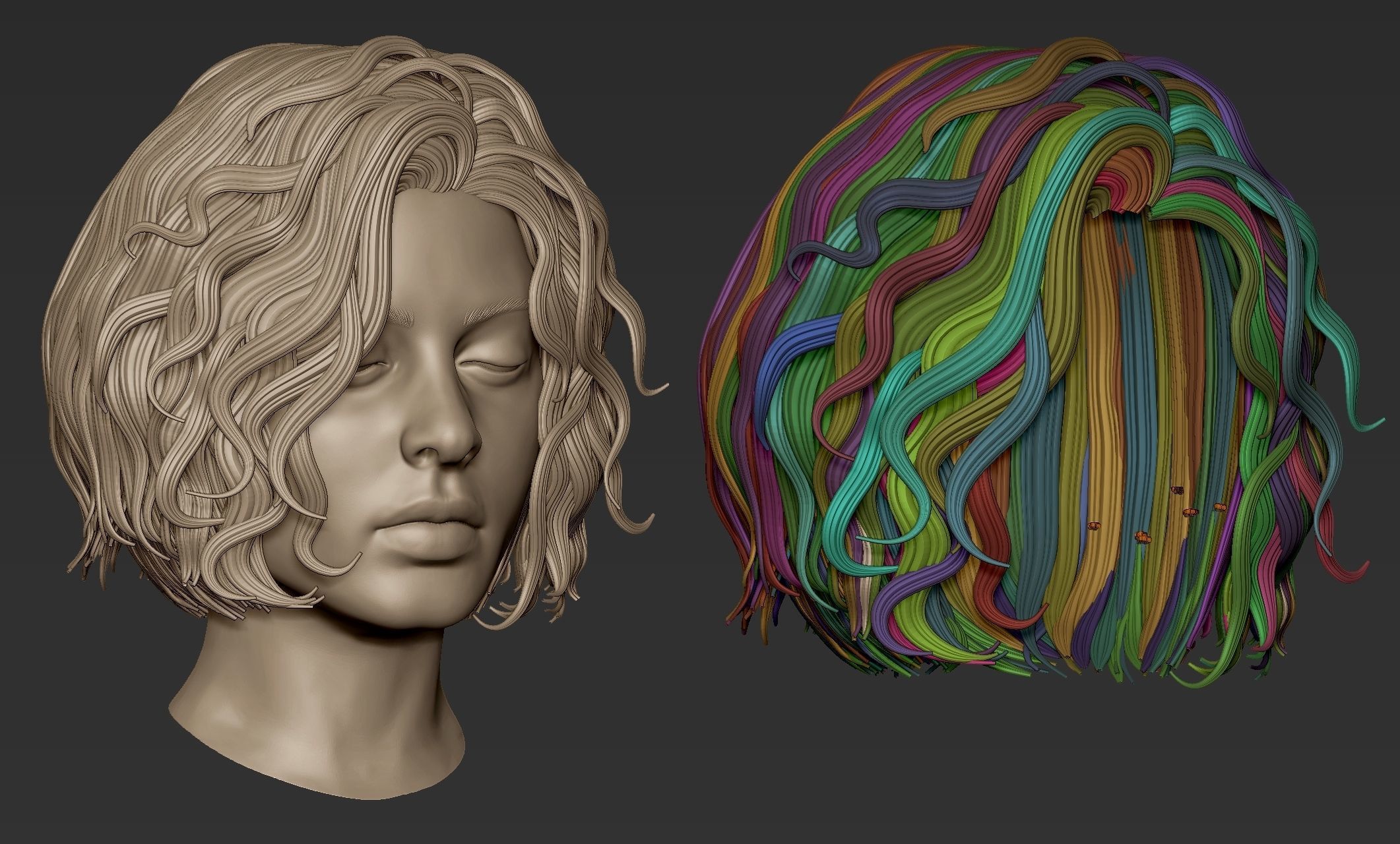 Hair 58 3D model | CGTrader