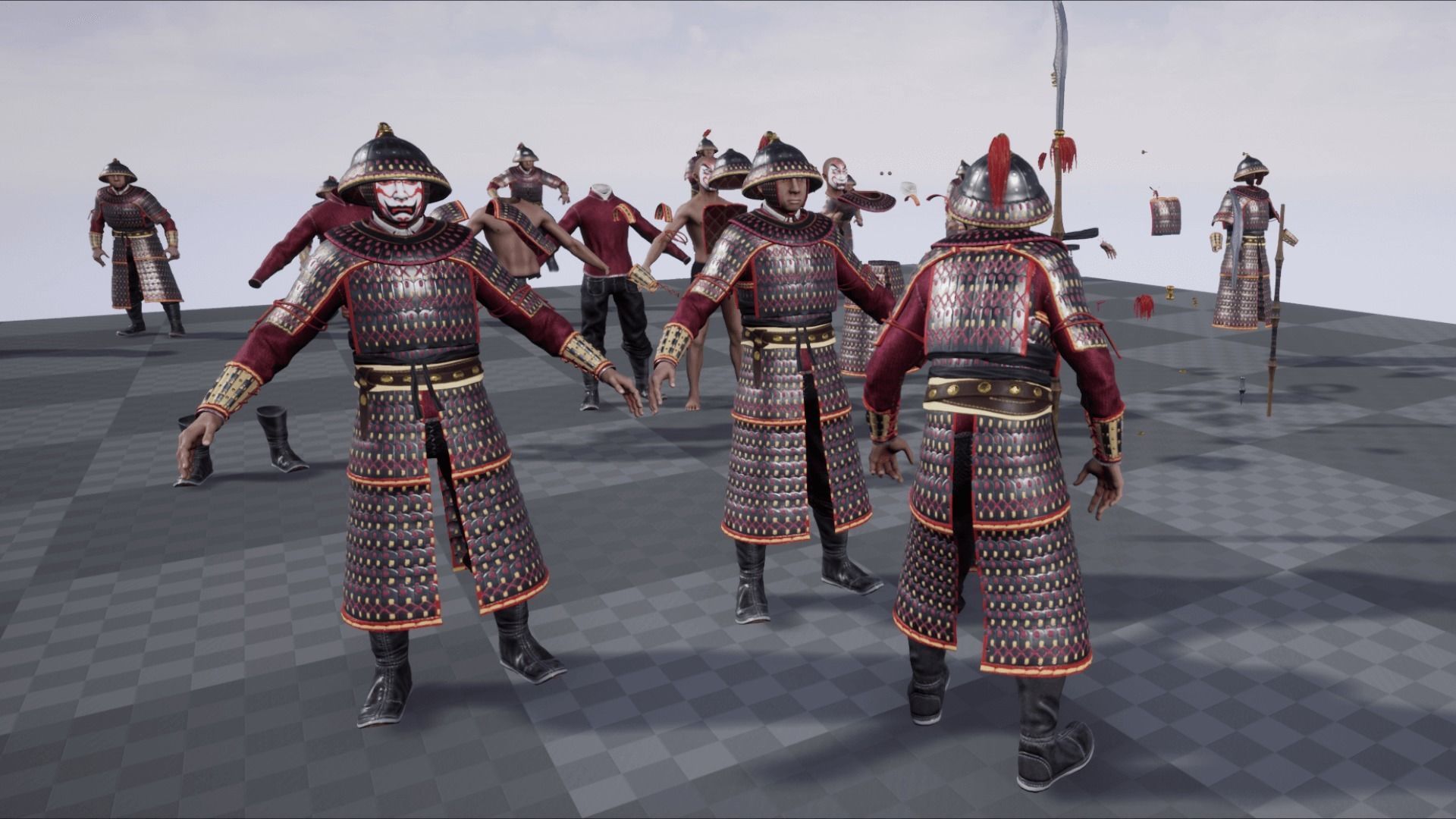 3D model Chinese heavy warrior VR / AR / low-poly | CGTrader