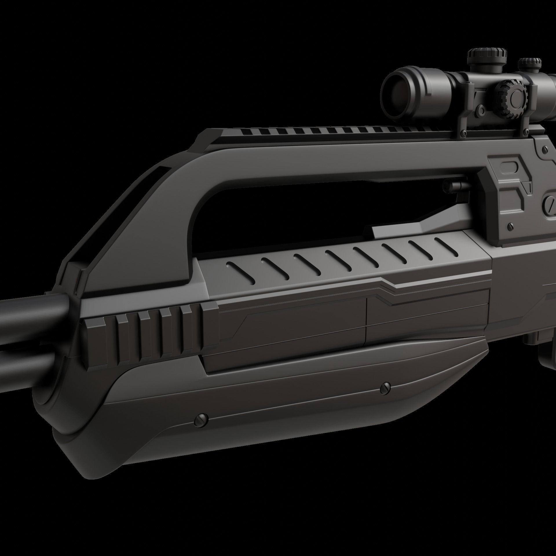 Halo BR55 battle rifle prop Halo Series Video game Halo 5 3D model 3D ...