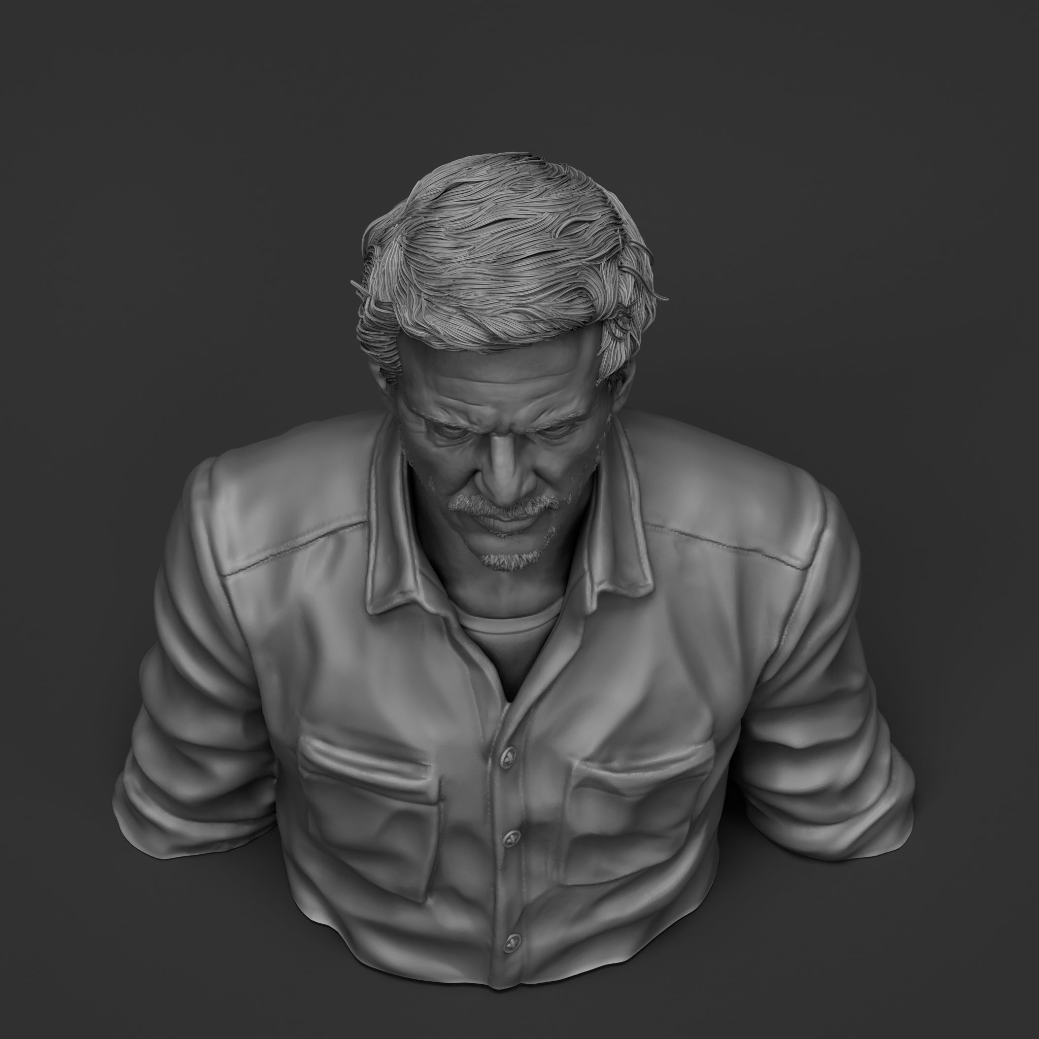 Pedro Pascal - Joel - The Last of Us 3D model 3D printable | CGTrader
