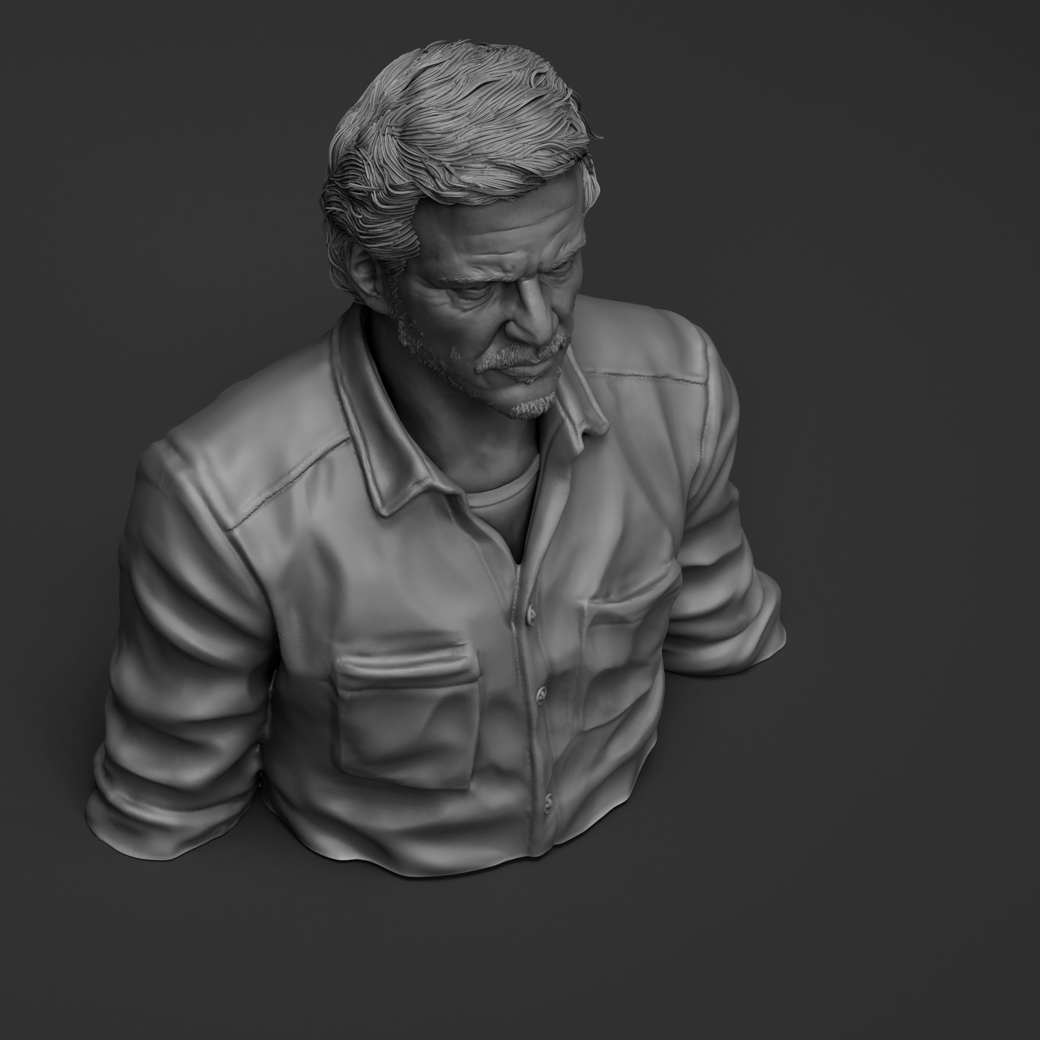 Pedro Pascal - Joel - The Last of Us 3D model 3D printable | CGTrader