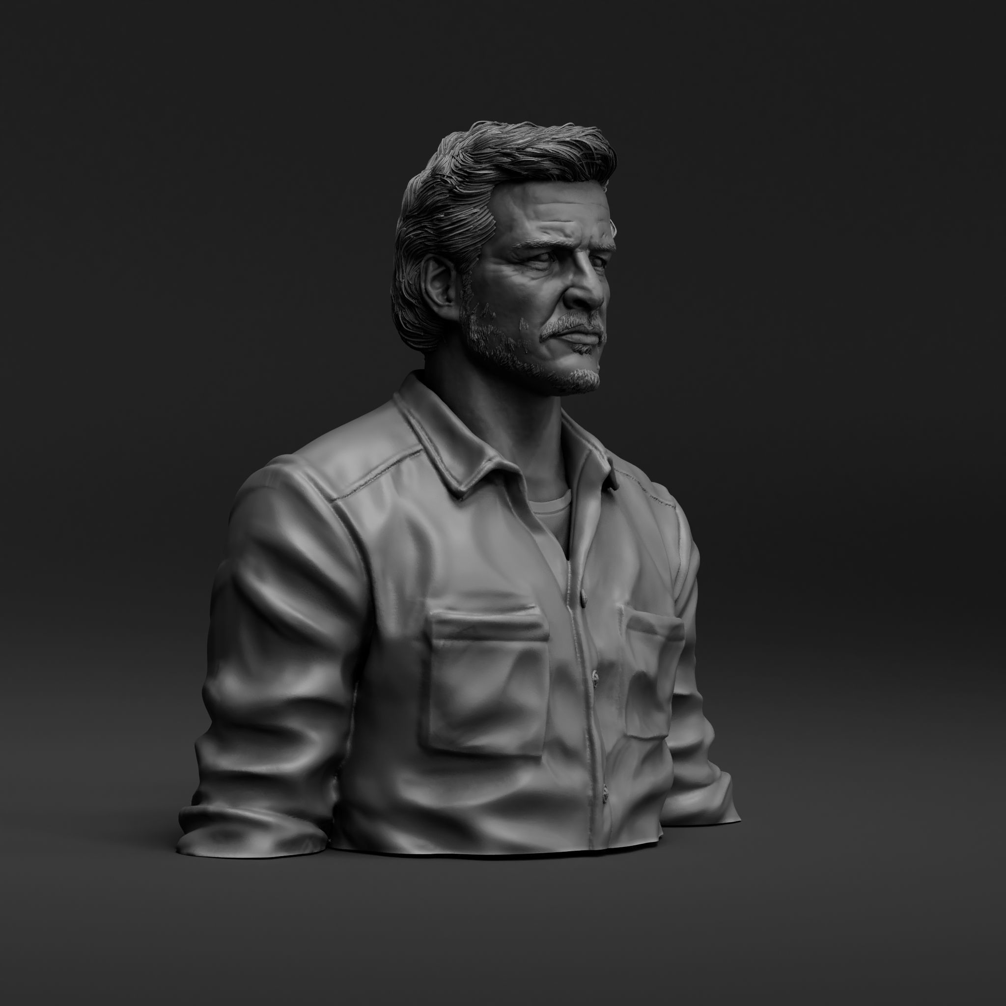 Pedro Pascal - Joel - The Last of Us 3D model 3D printable | CGTrader