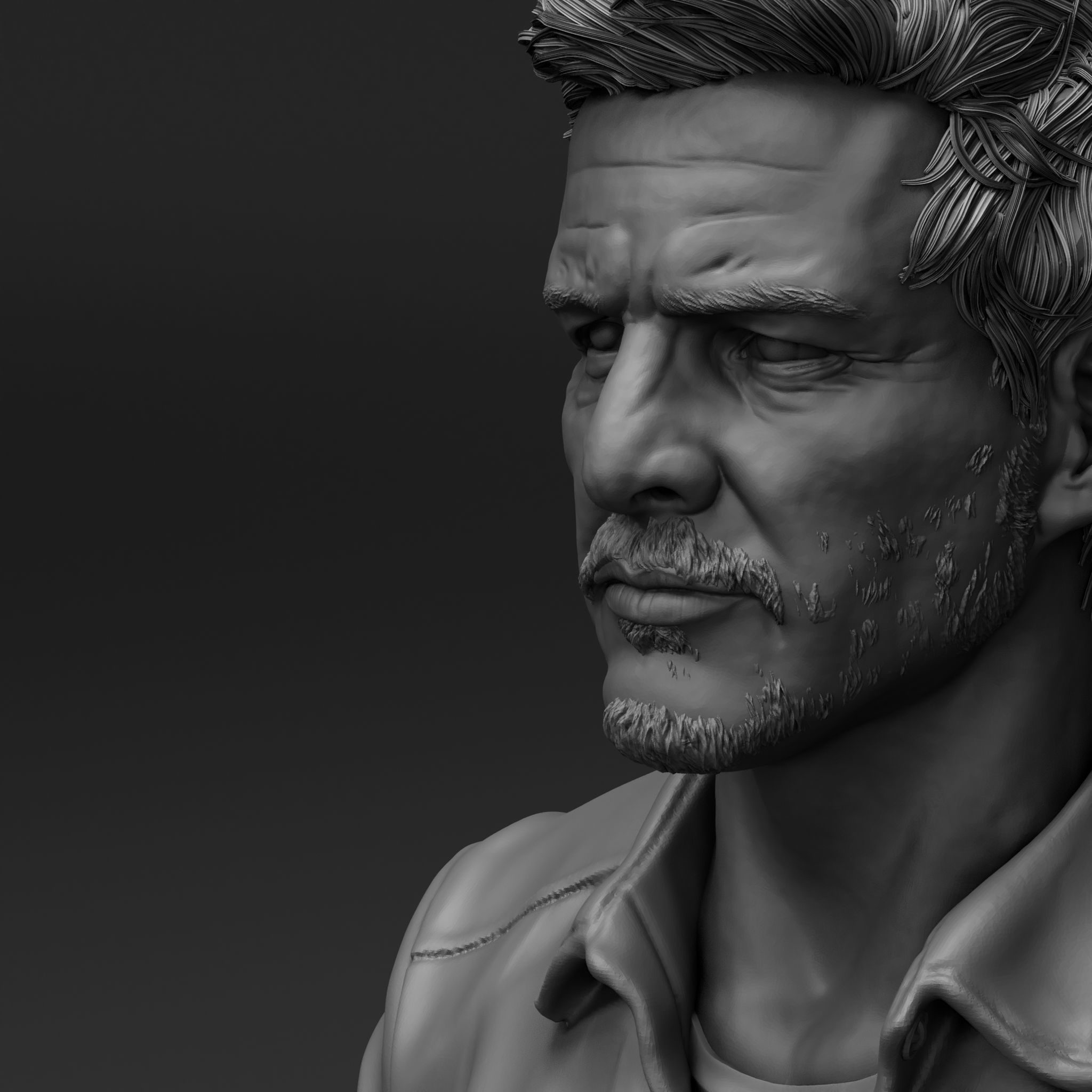 Pedro Pascal - Joel - The Last of Us 3D model 3D printable | CGTrader