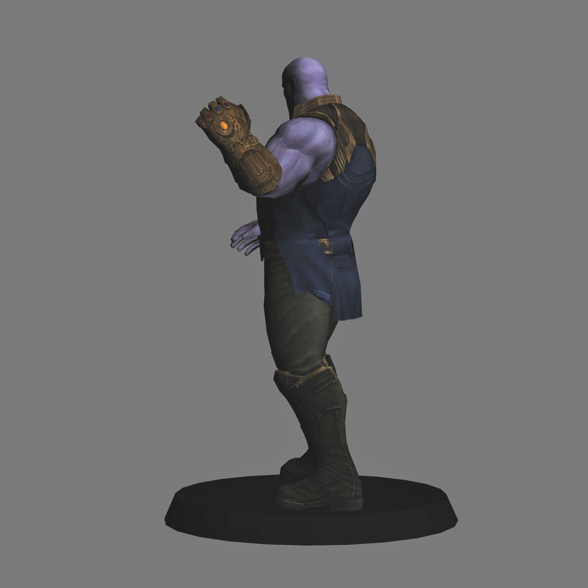 Thanos Avengers Infinity War LOW POLY 3D print model 3D model 3D ...