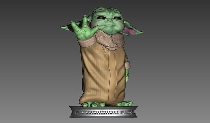 The Mandalorian - Grogu The Force 3D model 3D printable | CGTrader