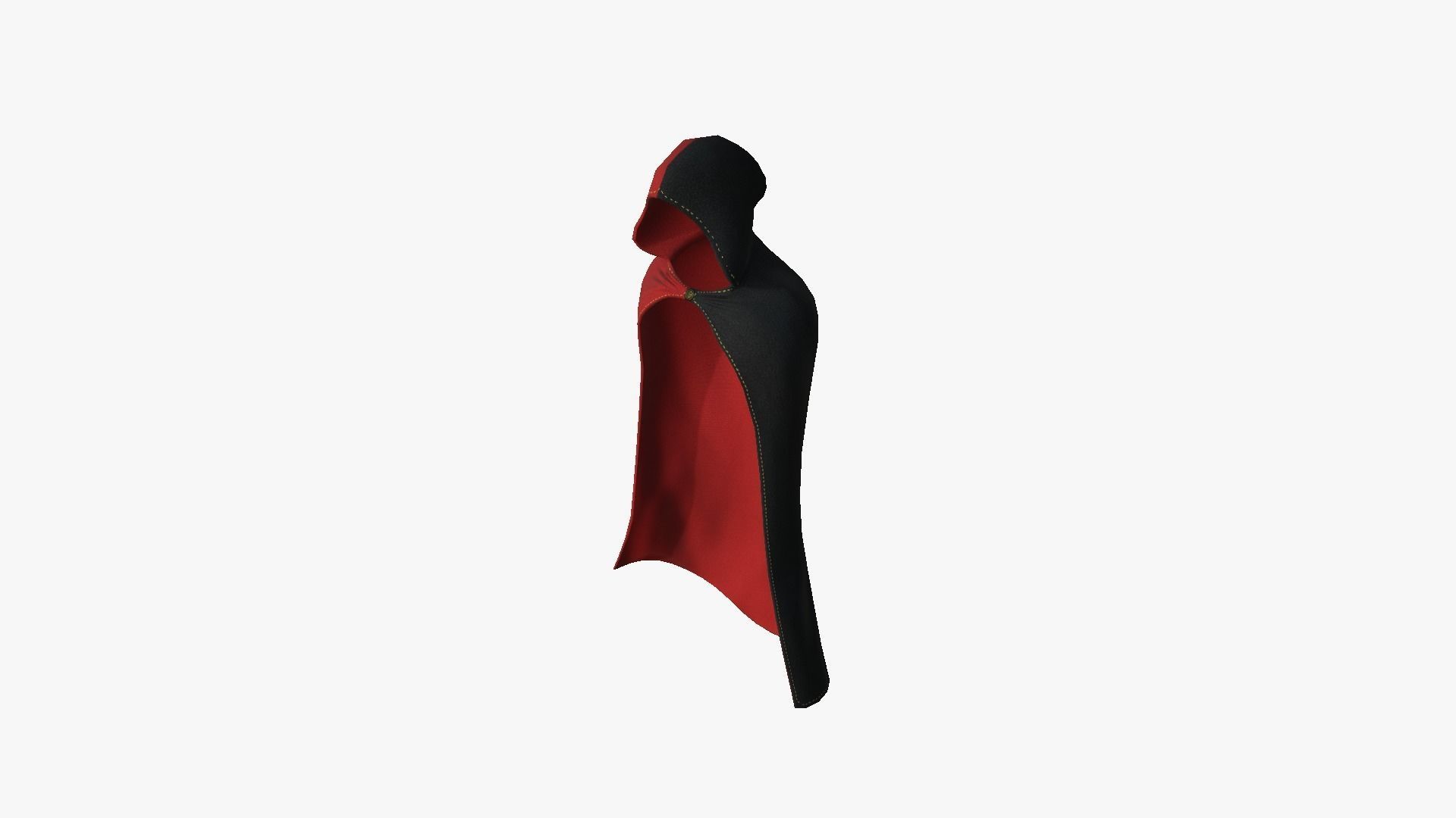 3D model Medieval Cloak A06 Red Black - Fantasy Character Design VR ...
