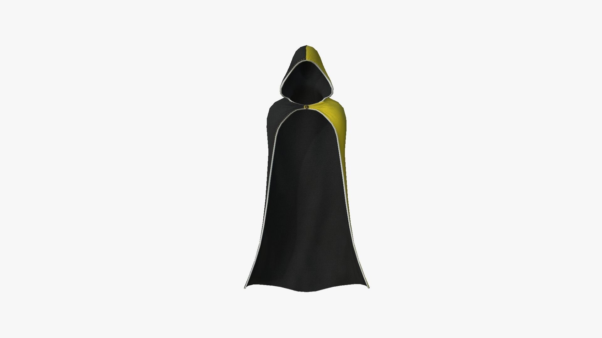 3D model Medieval Cloak A07 Yellow Black - Fantasy Character Design VR ...