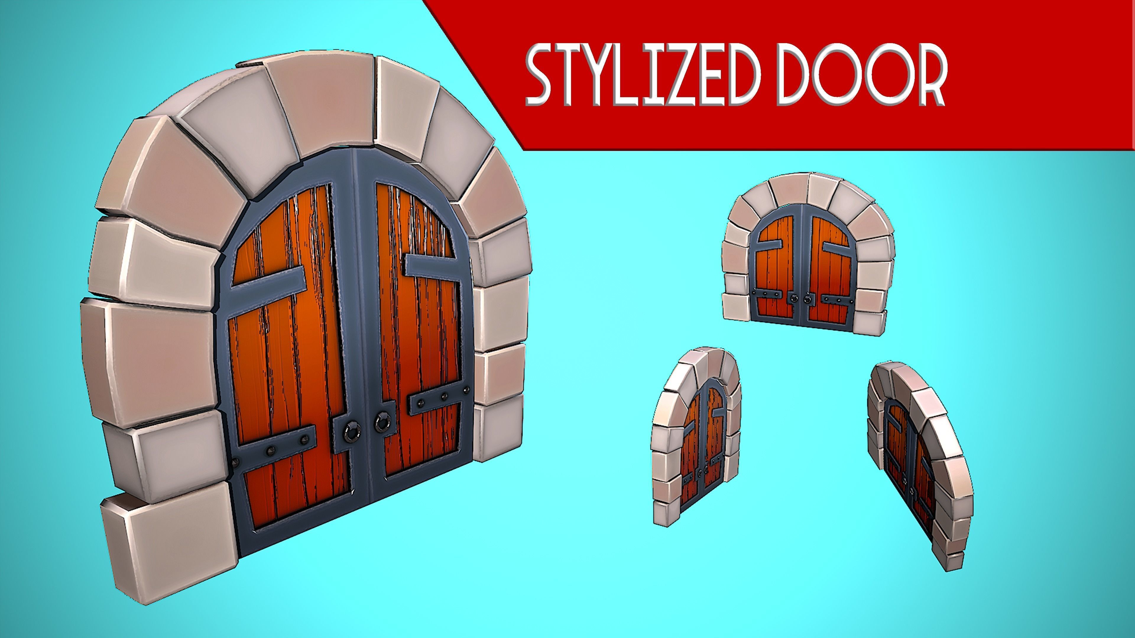 DOOR PACK CARTOON STYLIZED 3D Model Collection | CGTrader
