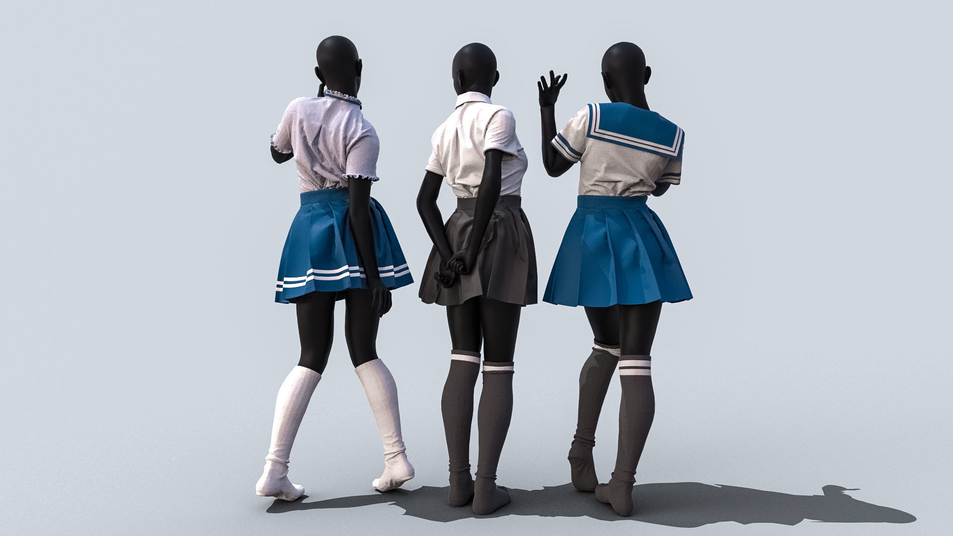 Realistic 3D Models Of School Uniforms 3D model | CGTrader