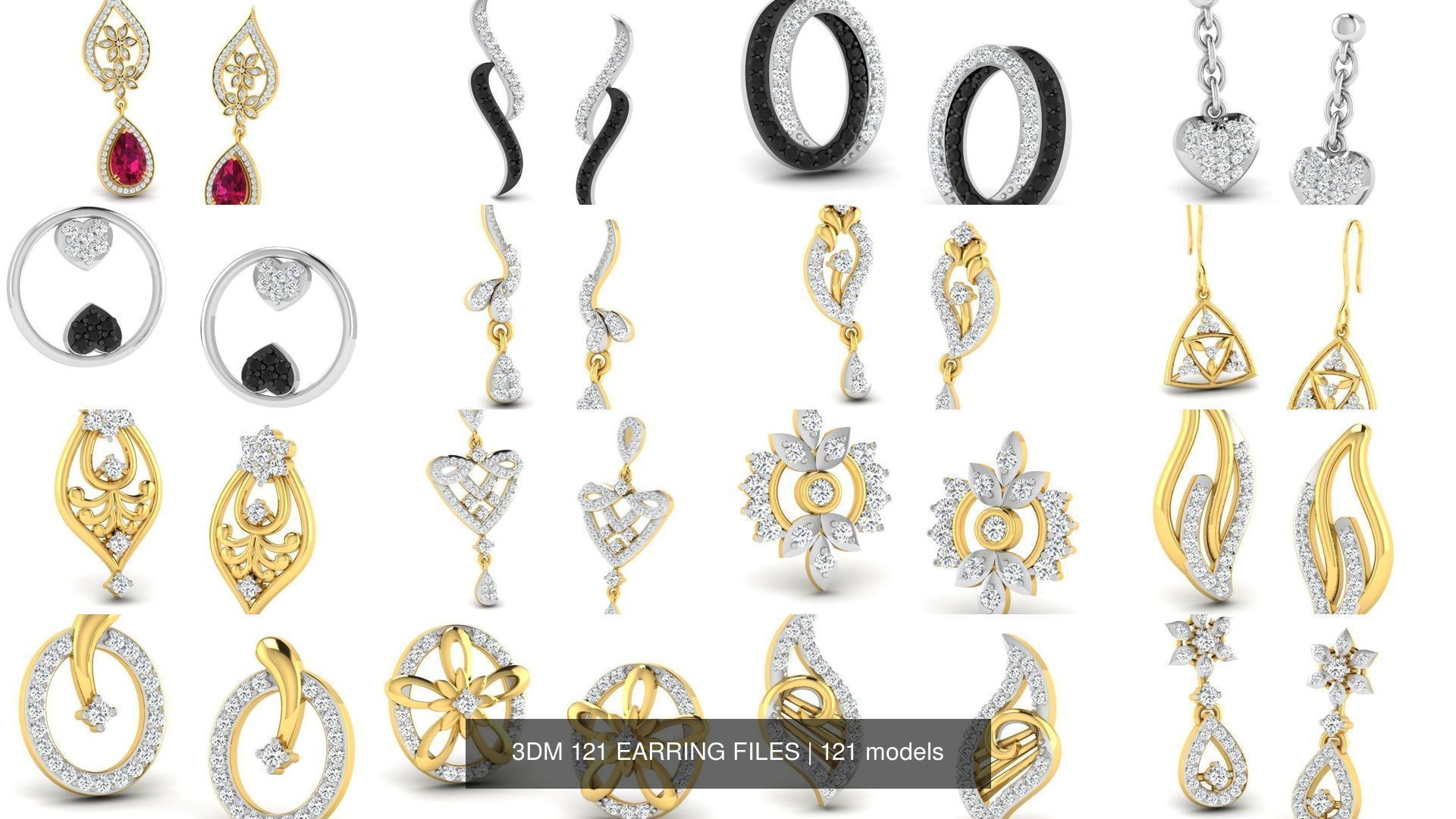 3DM 143 EARRING FILES 3D Model Collection | CGTrader