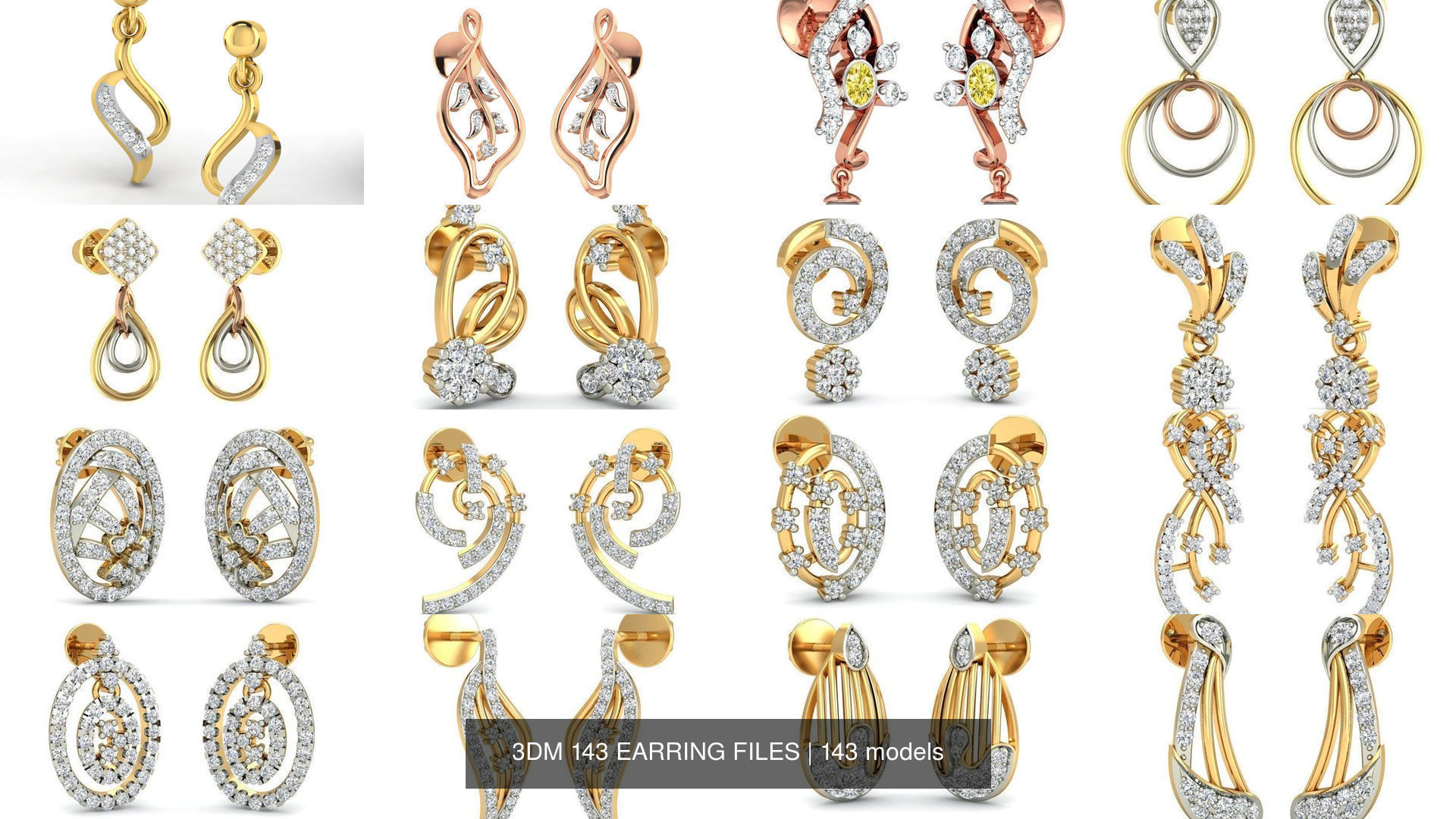 3DM 143 EARRING FILES 3D Model Collection | CGTrader