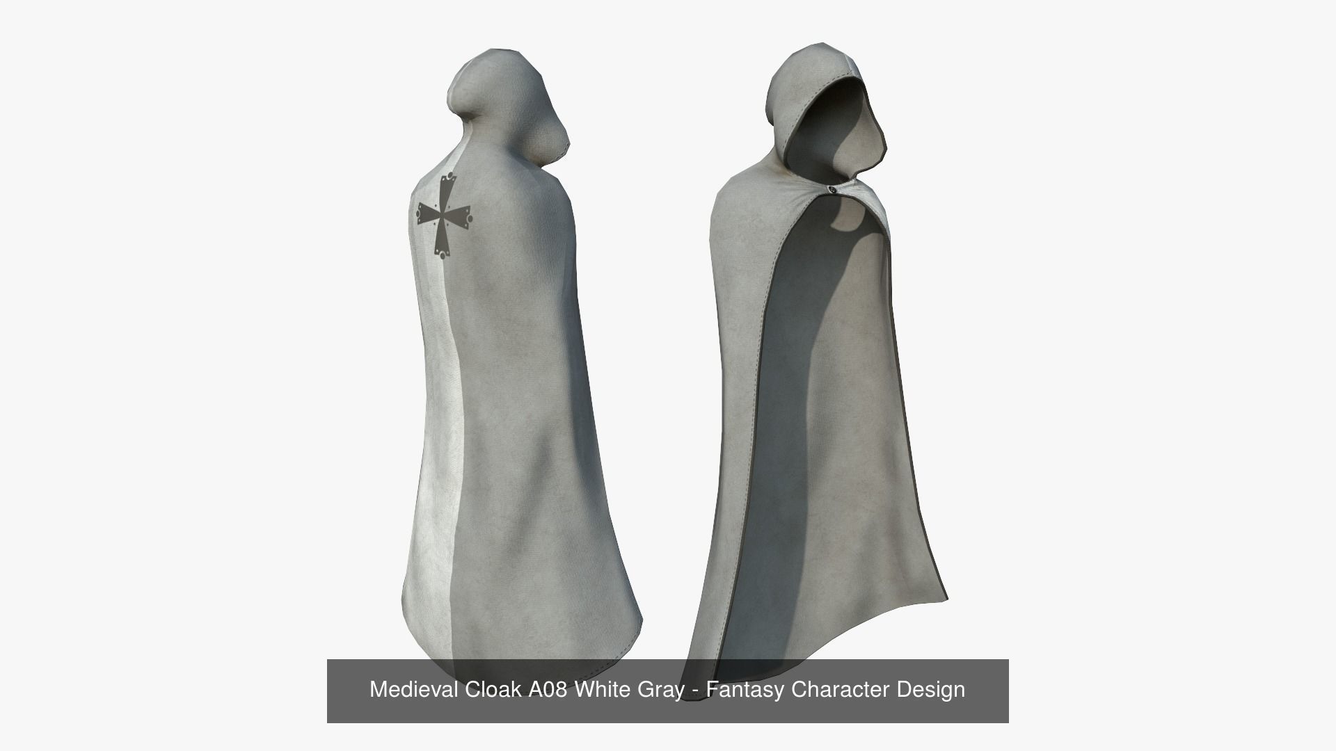 10 Medieval Cloak A Basic Collection - Fantasy Character Design VR / AR / low-poly | CGTrader