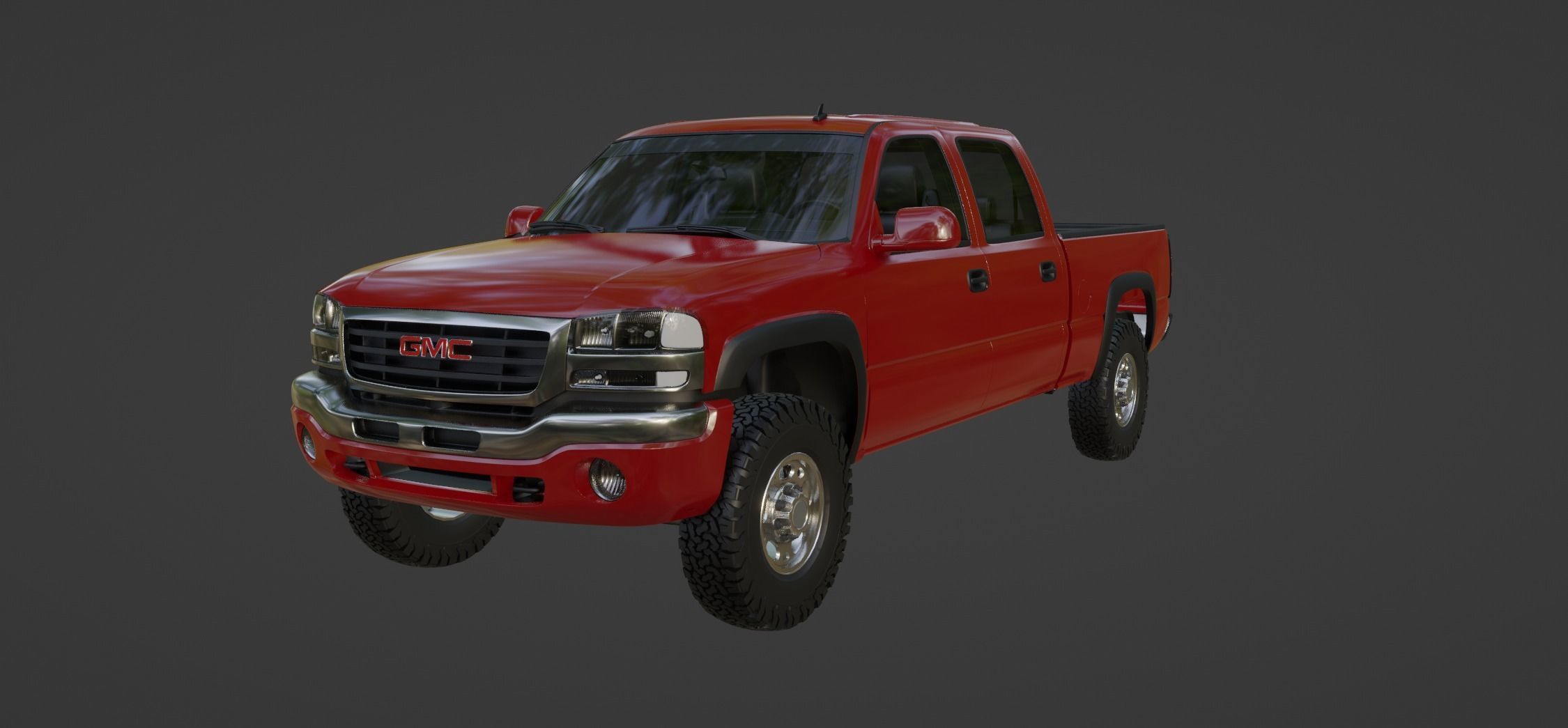 2006 Gmc Sierra CrewCab 3D model | CGTrader