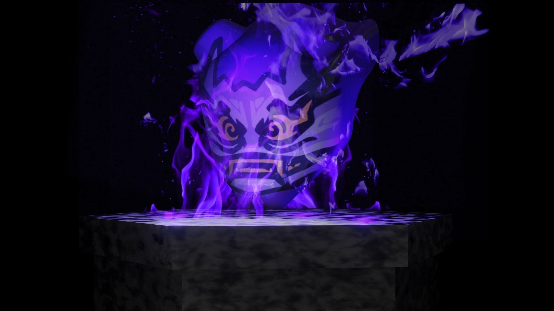 Lego Ninjago Oni Mask of Hatred 3D model | CGTrader