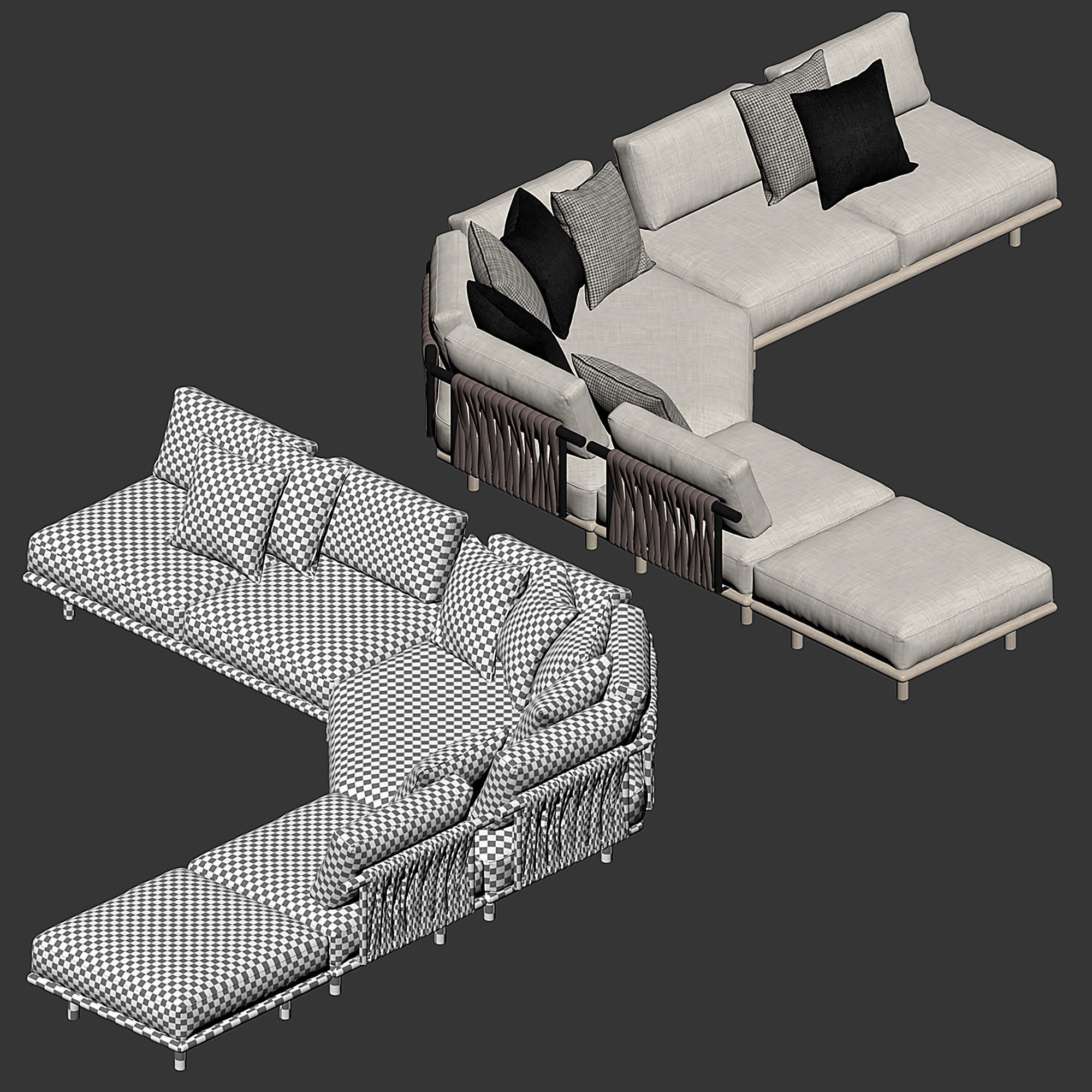 RODA - EDEN Sofa Composition 01 3D model | CGTrader