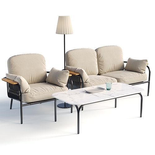 Capa Lounge Garden collection 3D model | CGTrader