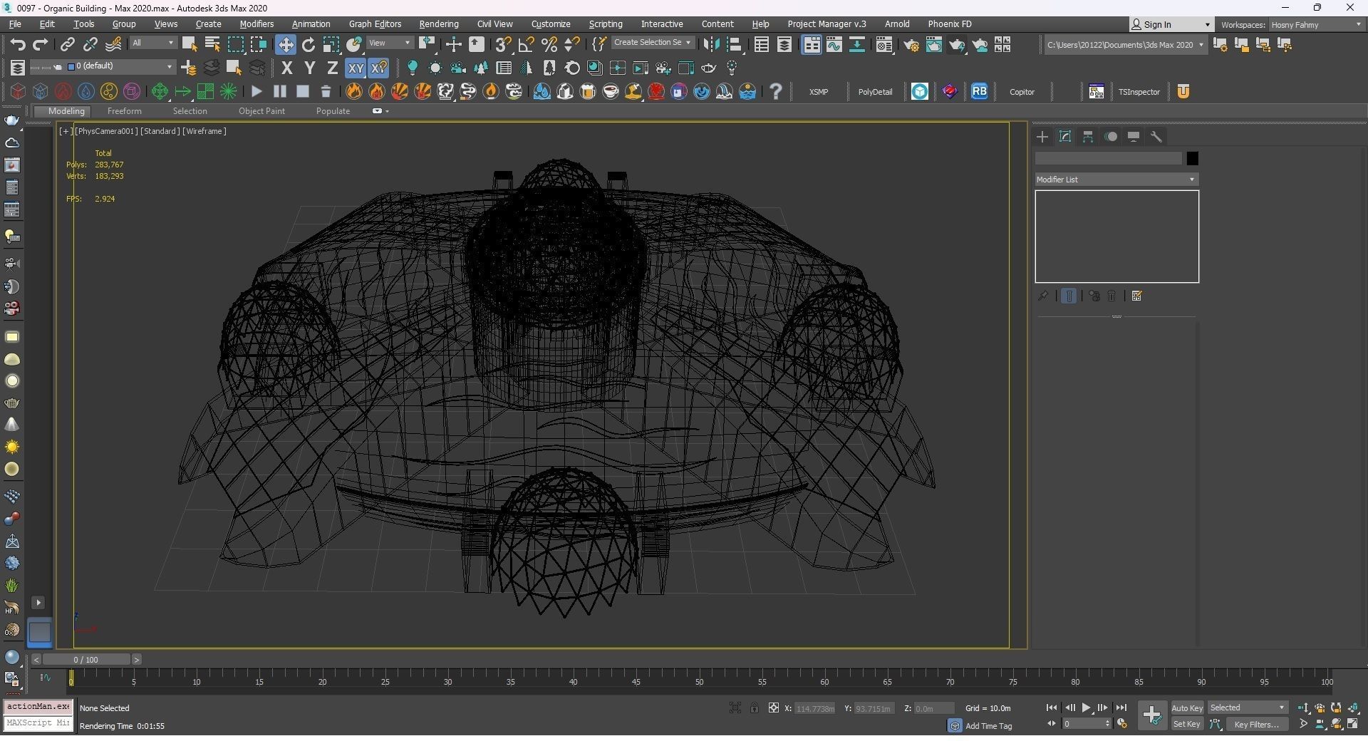 0097 - Organic Building 3D model | CGTrader