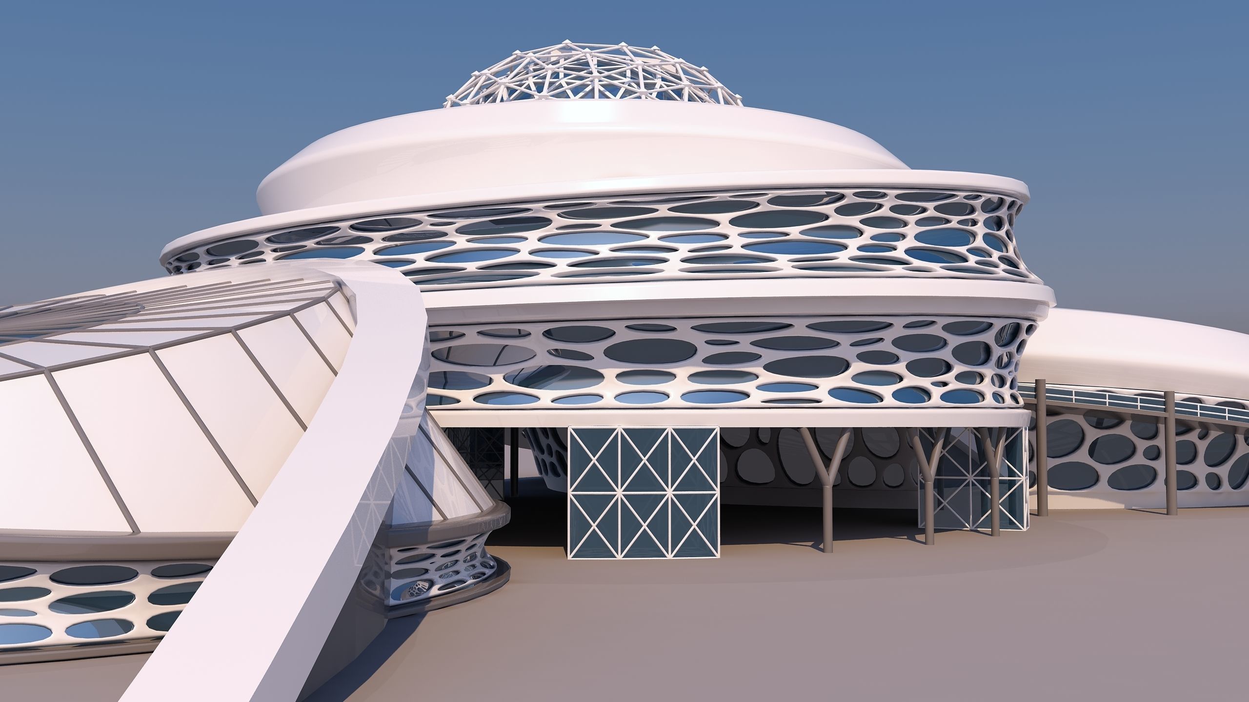 0098 - Organic Building 3D model | CGTrader