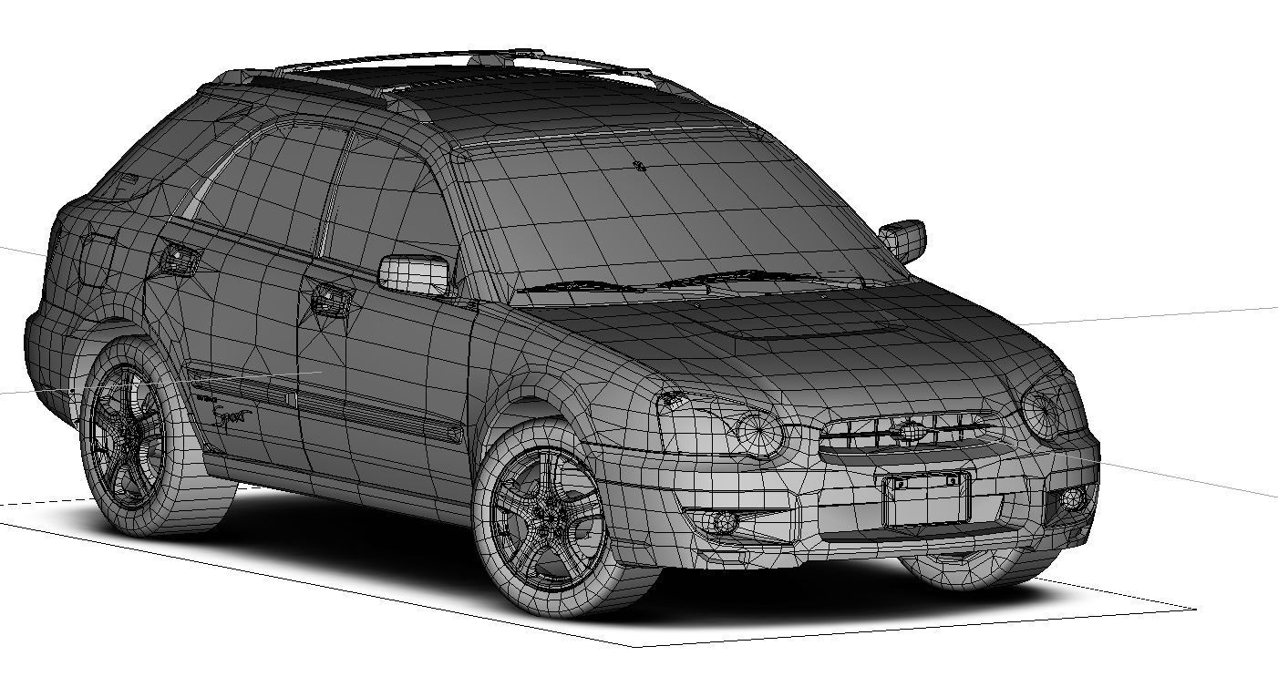 3D Model Collection Subaru Impreza GDB-GGB Civil Trims Gameready Pack ...