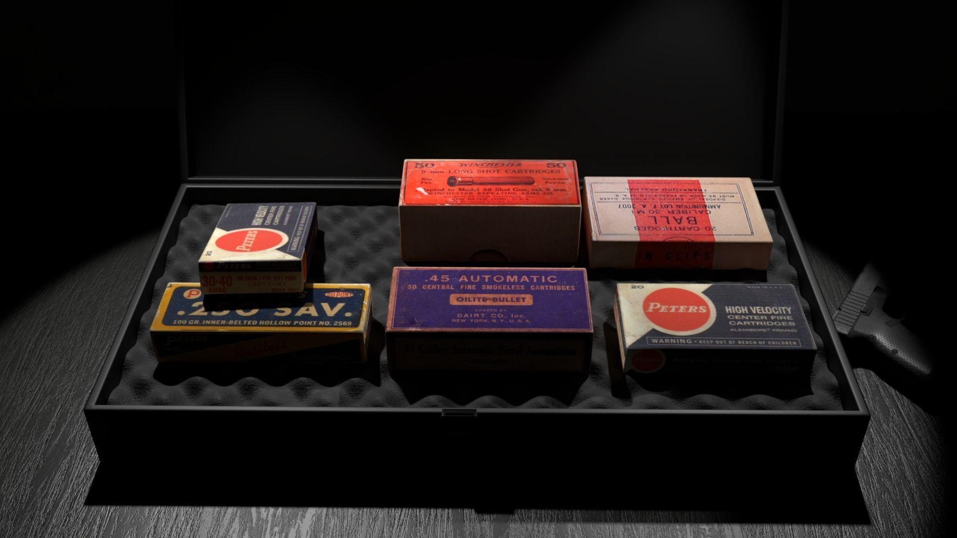 3D model Ammo boxes Pro - Briefcase VR / AR / low-poly | CGTrader