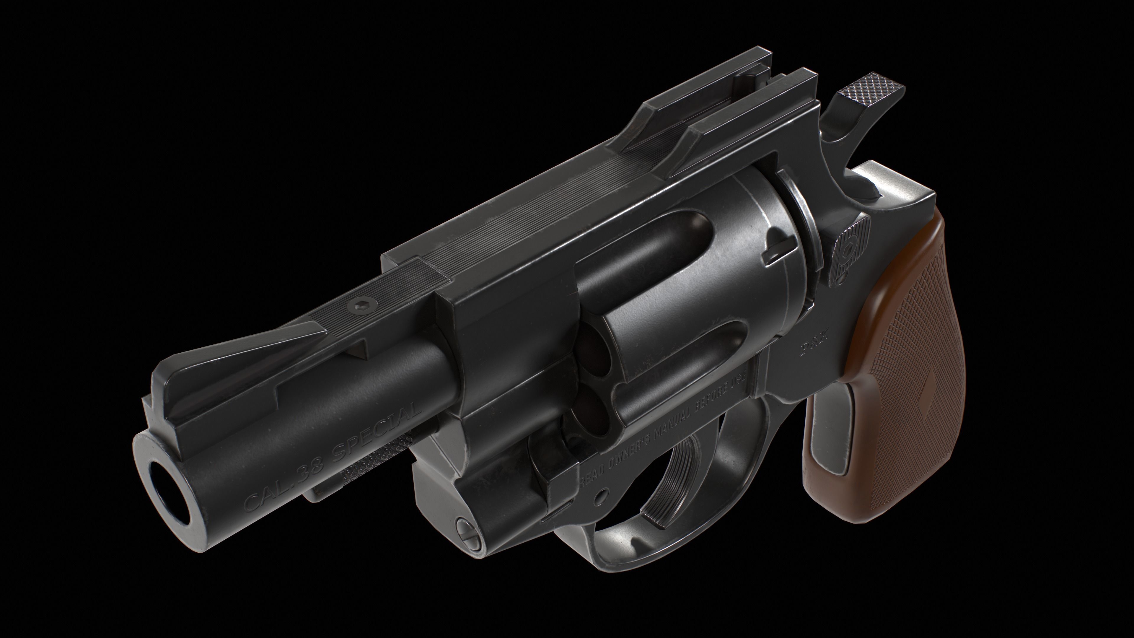 3D model Old 38Special Revolver VR / AR / low-poly | CGTrader