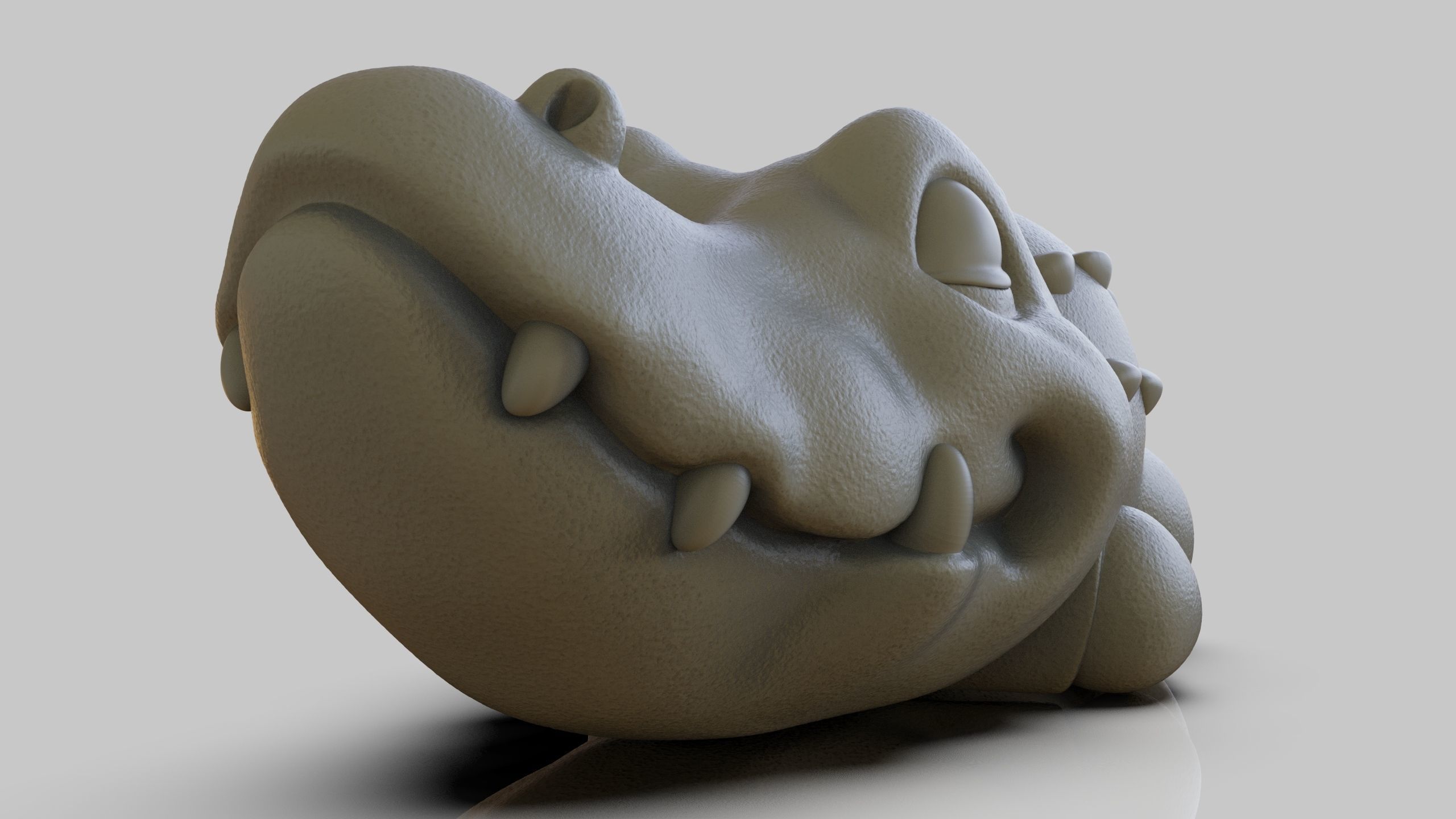 alligator chibi 3D model 3D printable | CGTrader