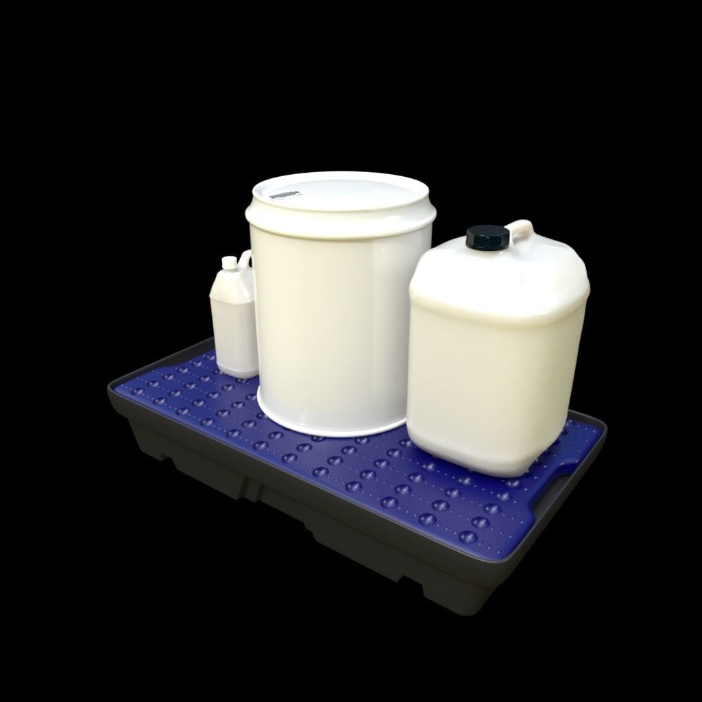3D model Spill Kit with Containers VR / AR / low-poly | CGTrader
