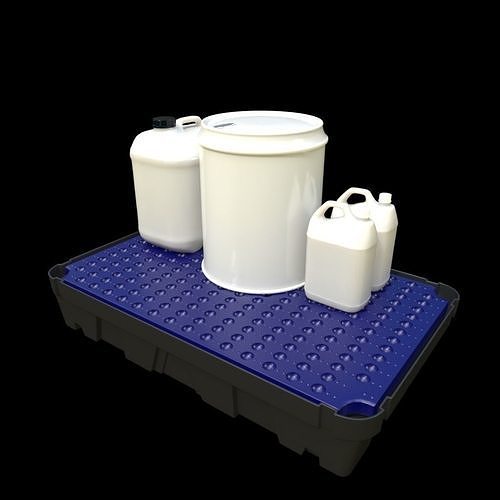 3D model Spill Kit with Containers VR / AR / low-poly | CGTrader