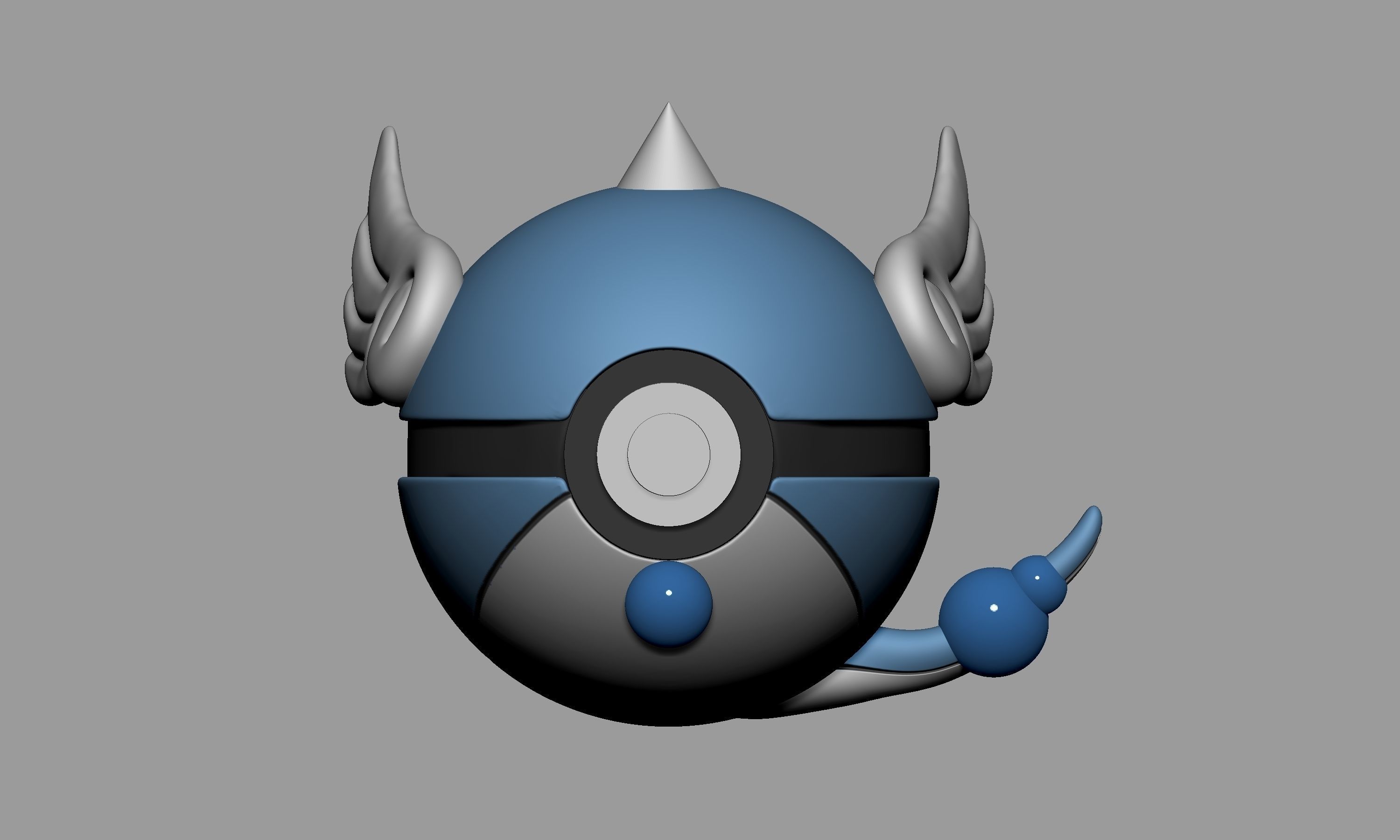Pokemon Dragonair Pokeball 3D model 3D printable | CGTrader