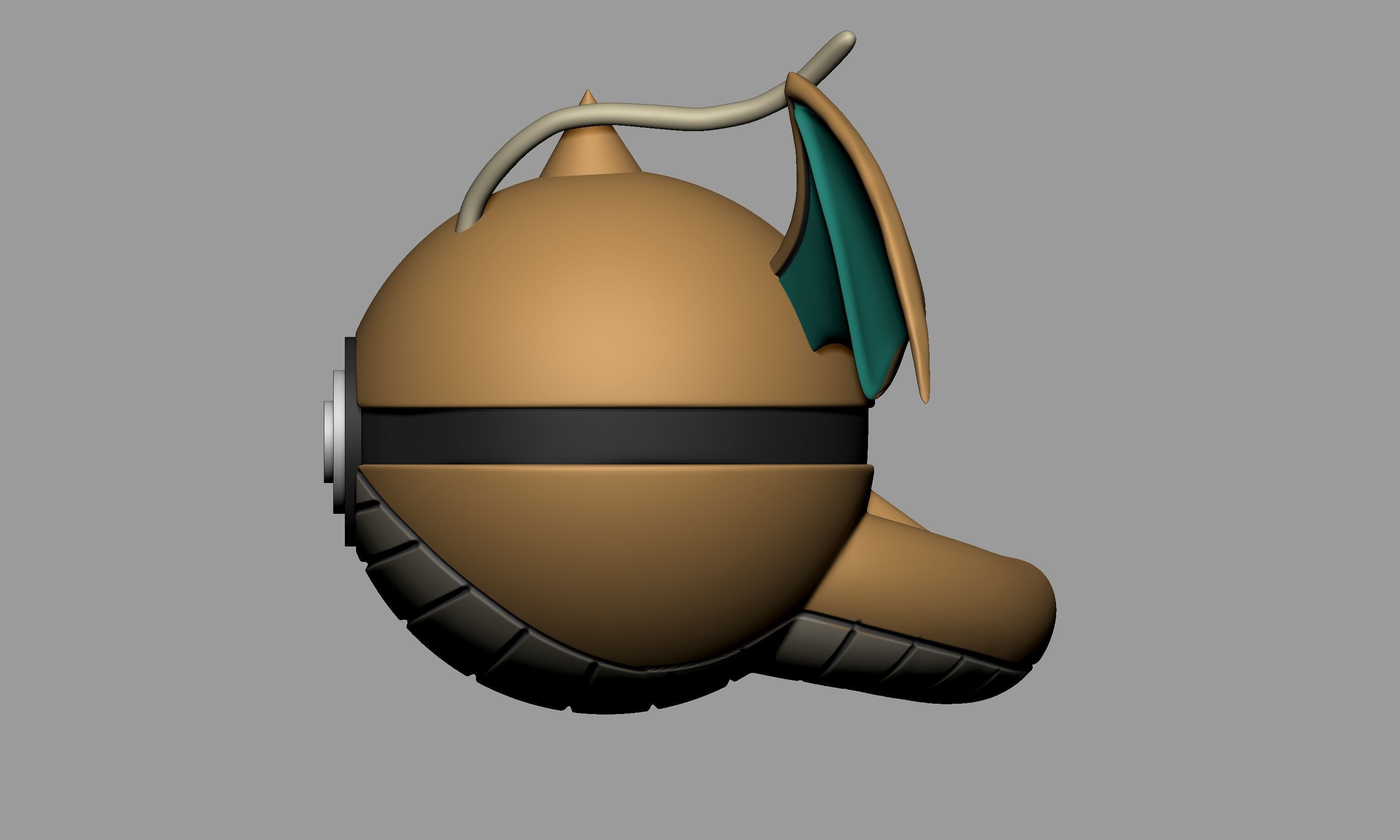 Pokemon Dragonite Pokeball 3D model 3D printable | CGTrader