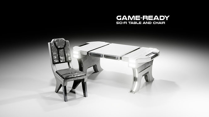 3D model Sci-fi Table VR / AR / low-poly | CGTrader