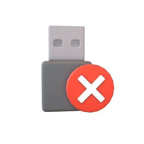 3D model USB Disconnected Icon v1 001 VR / AR / low-poly | CGTrader